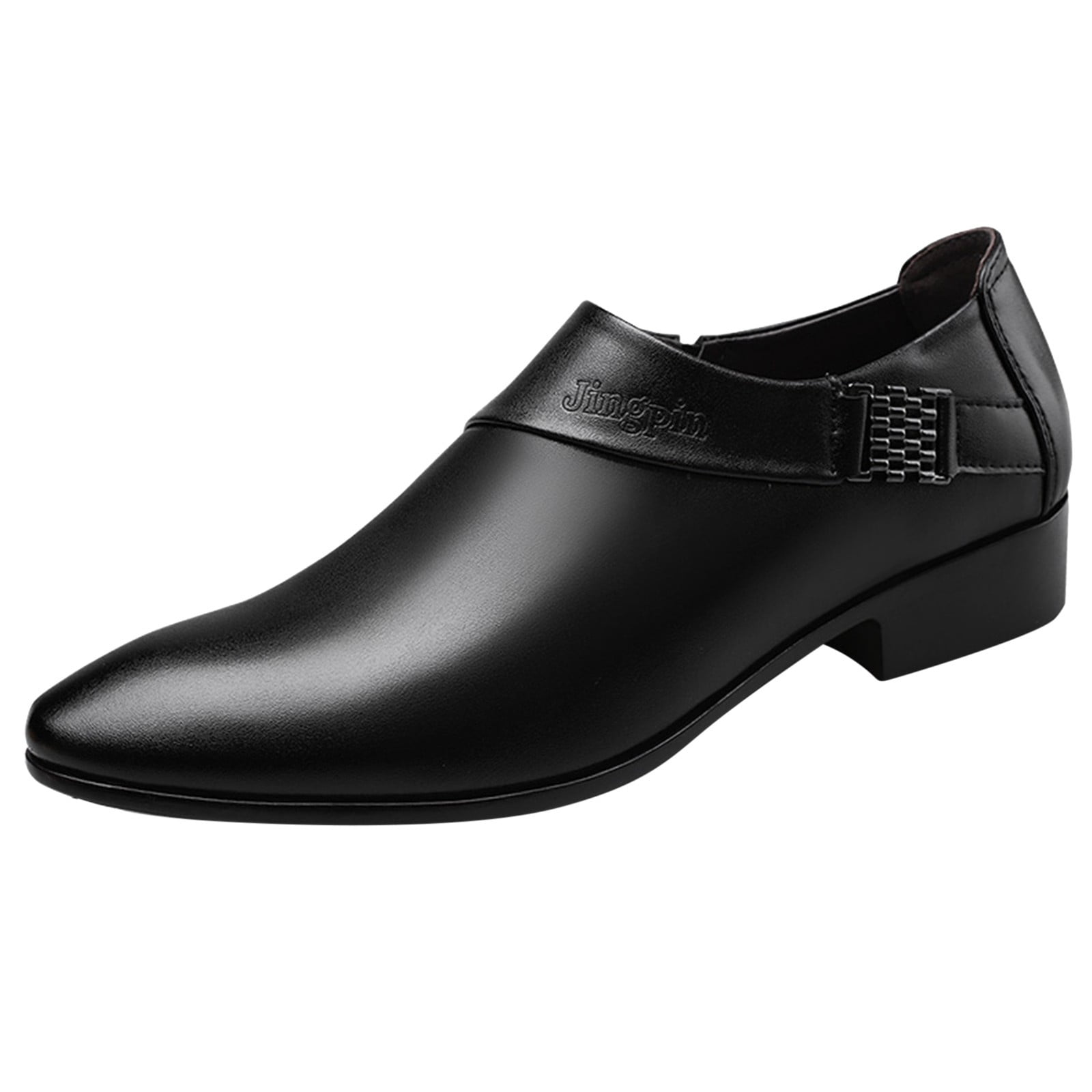 KaLI_store Men Shoes Mens Leather Updated Classic Cap Toe Oxfords Lace ...