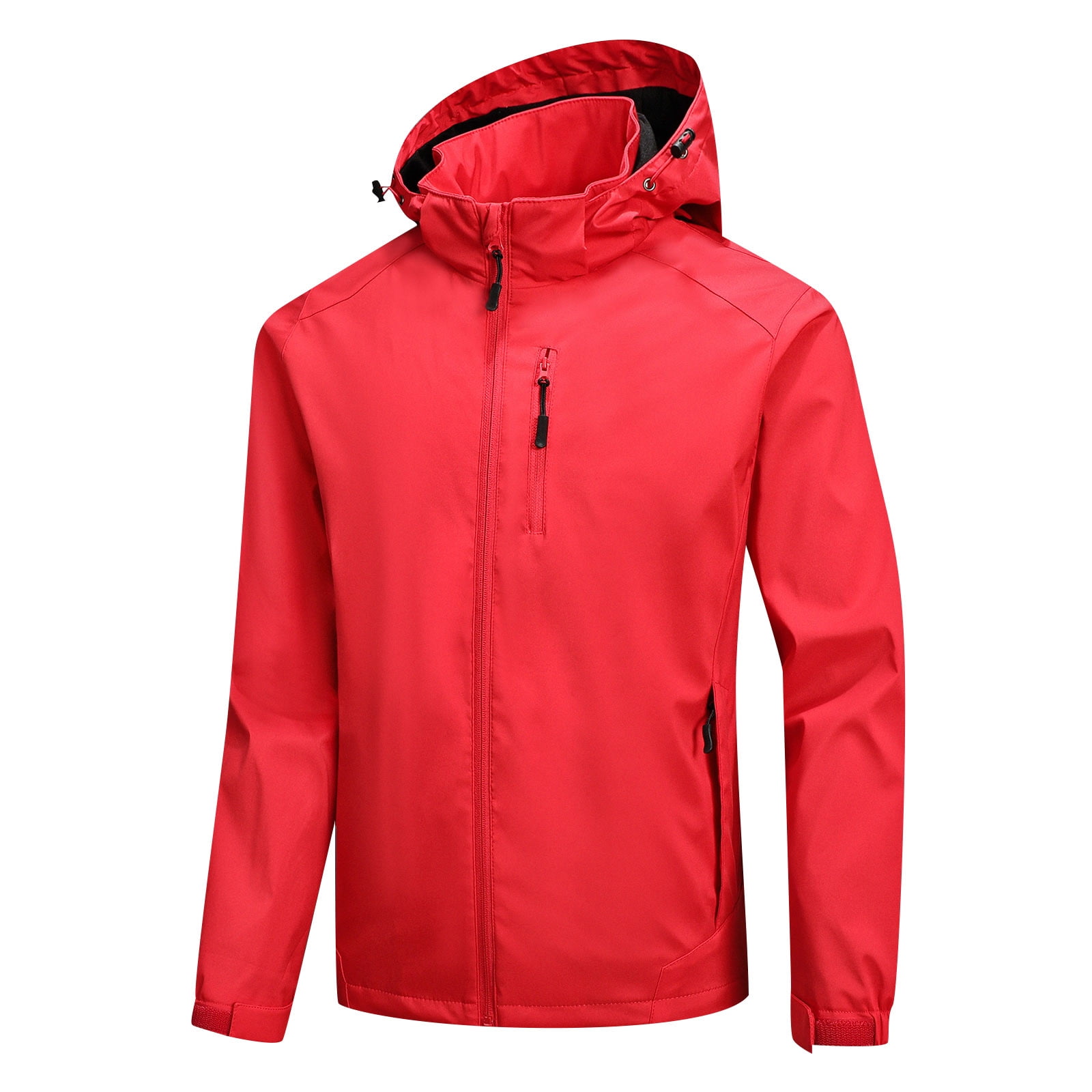KaLI_store Mens Jackets Men's Long Sleeves Cargo Jacket Canvas ...