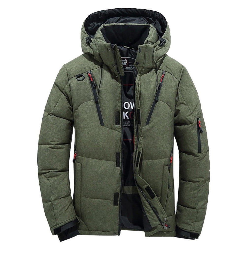 KaLI_store Mens Winter Parka Coats Men's Parka Warm Winter Coat with ...