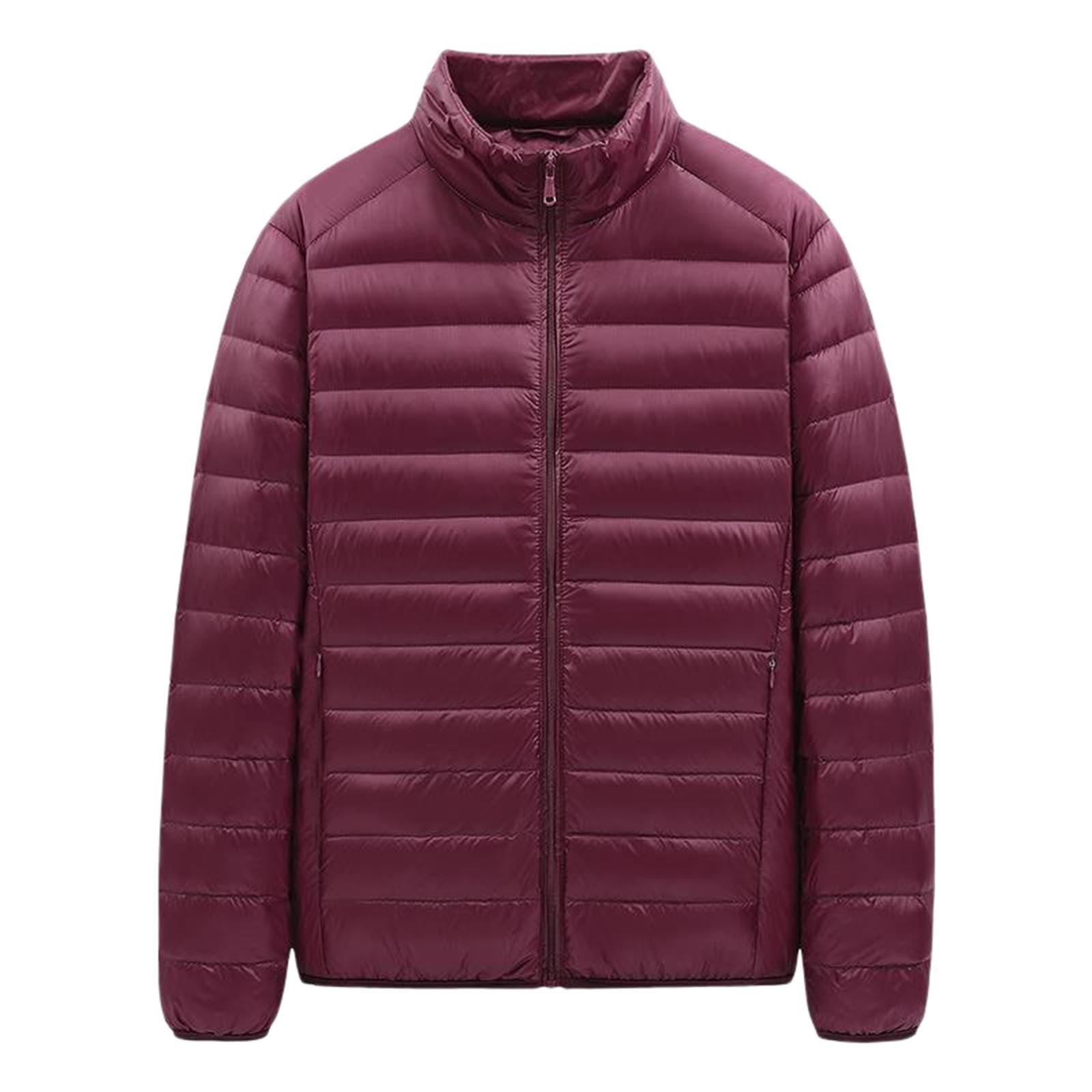 KaLI_store Mens Winter Parkas Men Long Sleeve Parkas Coats Outdoor Warm ...
