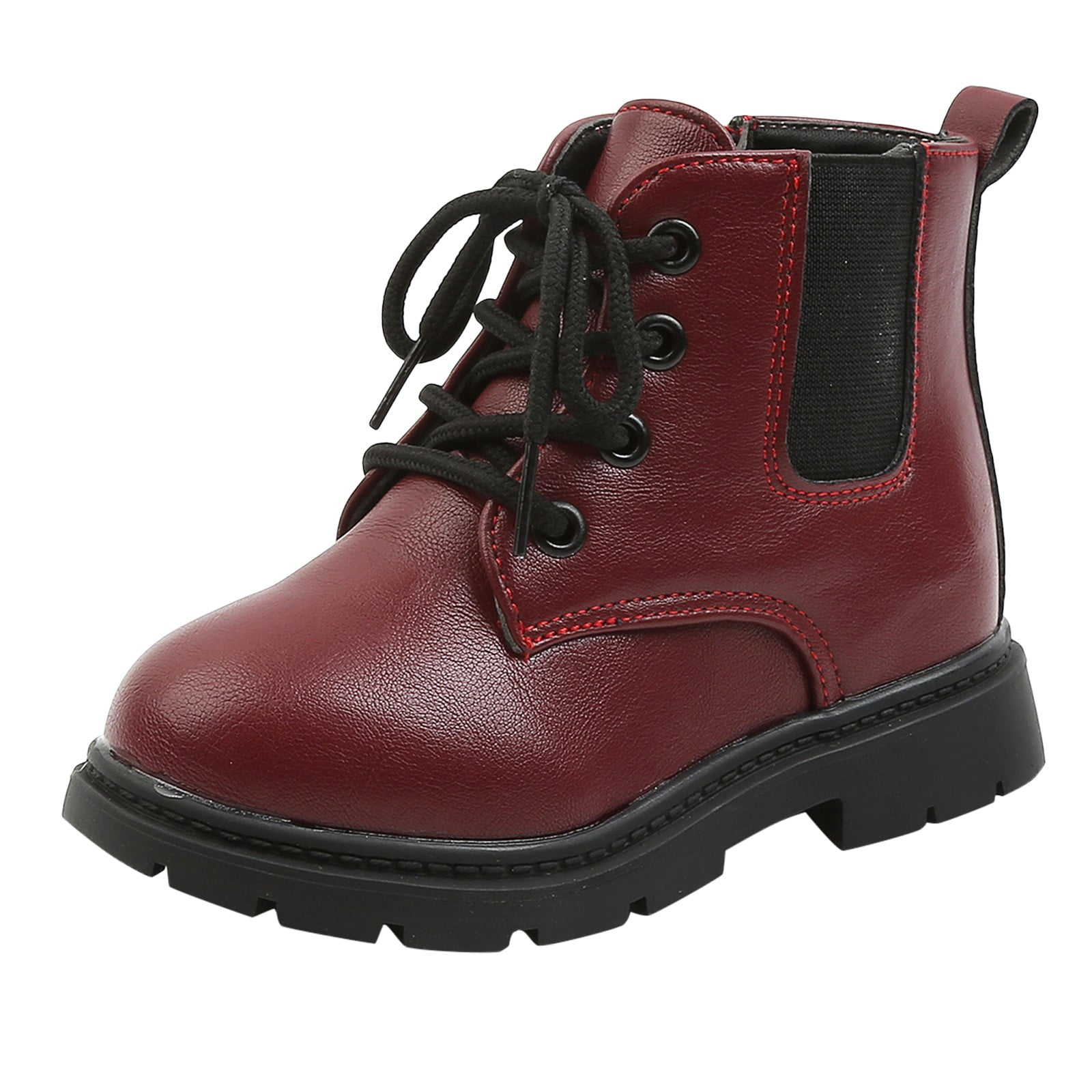 KaLI_store Toddler Girl Ankle Boots Child Boots Outdoor Warm Fashion ...