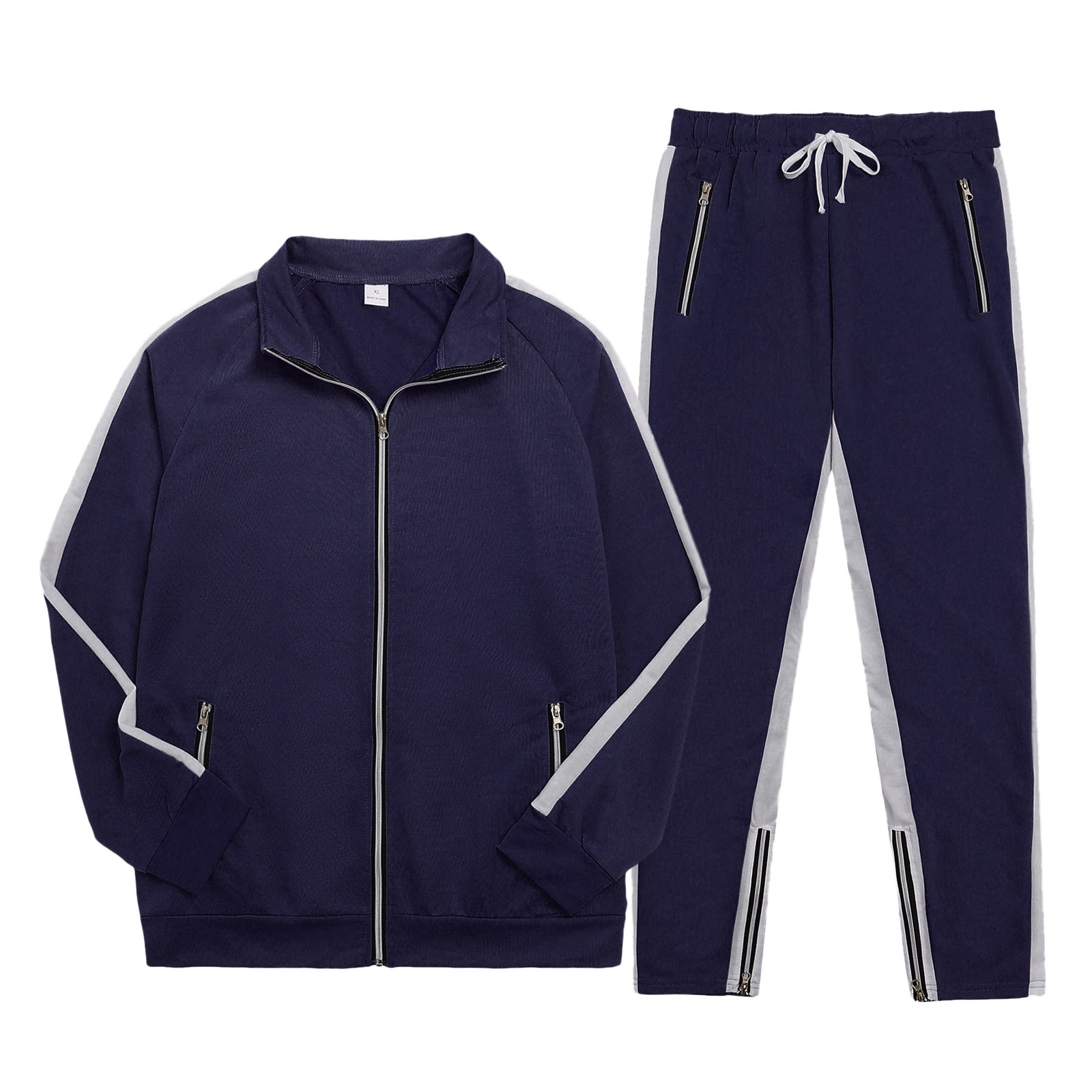 KaLI_store Tracksuit Men Mens Polo Shirts Sets 2 Piece Outfits Shirt ...