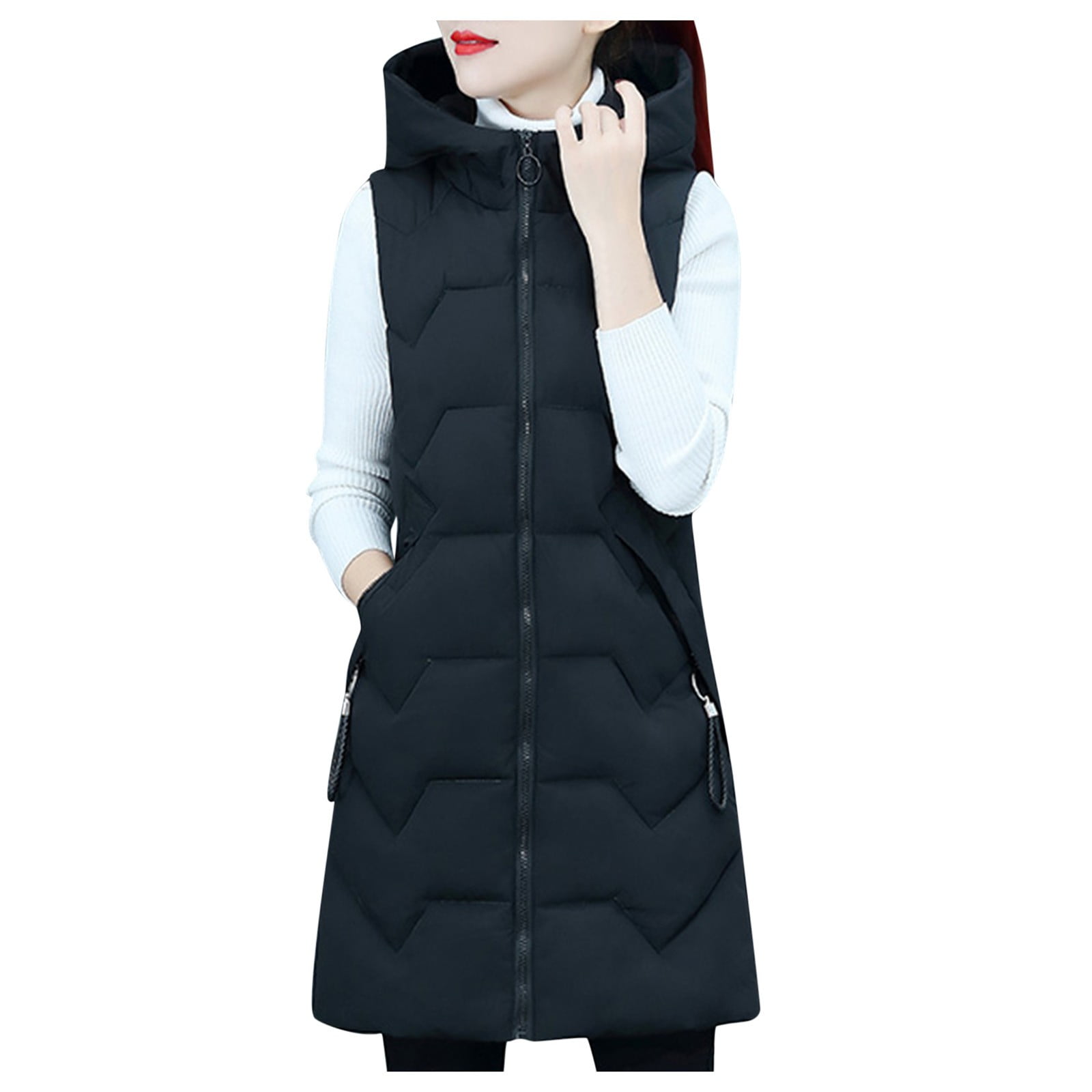 KaLI_store Vest for Women Fashion Women's Lightweight Puffer Vest ...