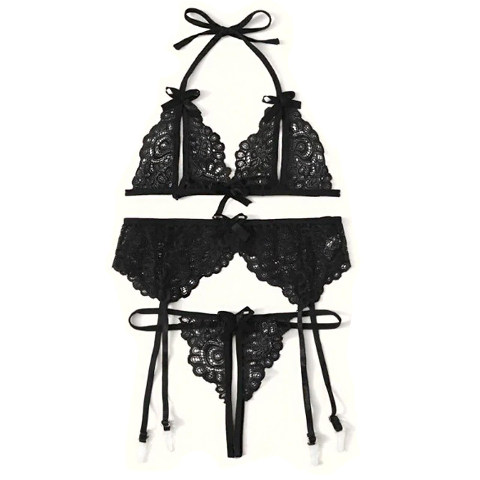 Kali Store Women Lingeries Womens Self Knot Front Teddy Lingerie One