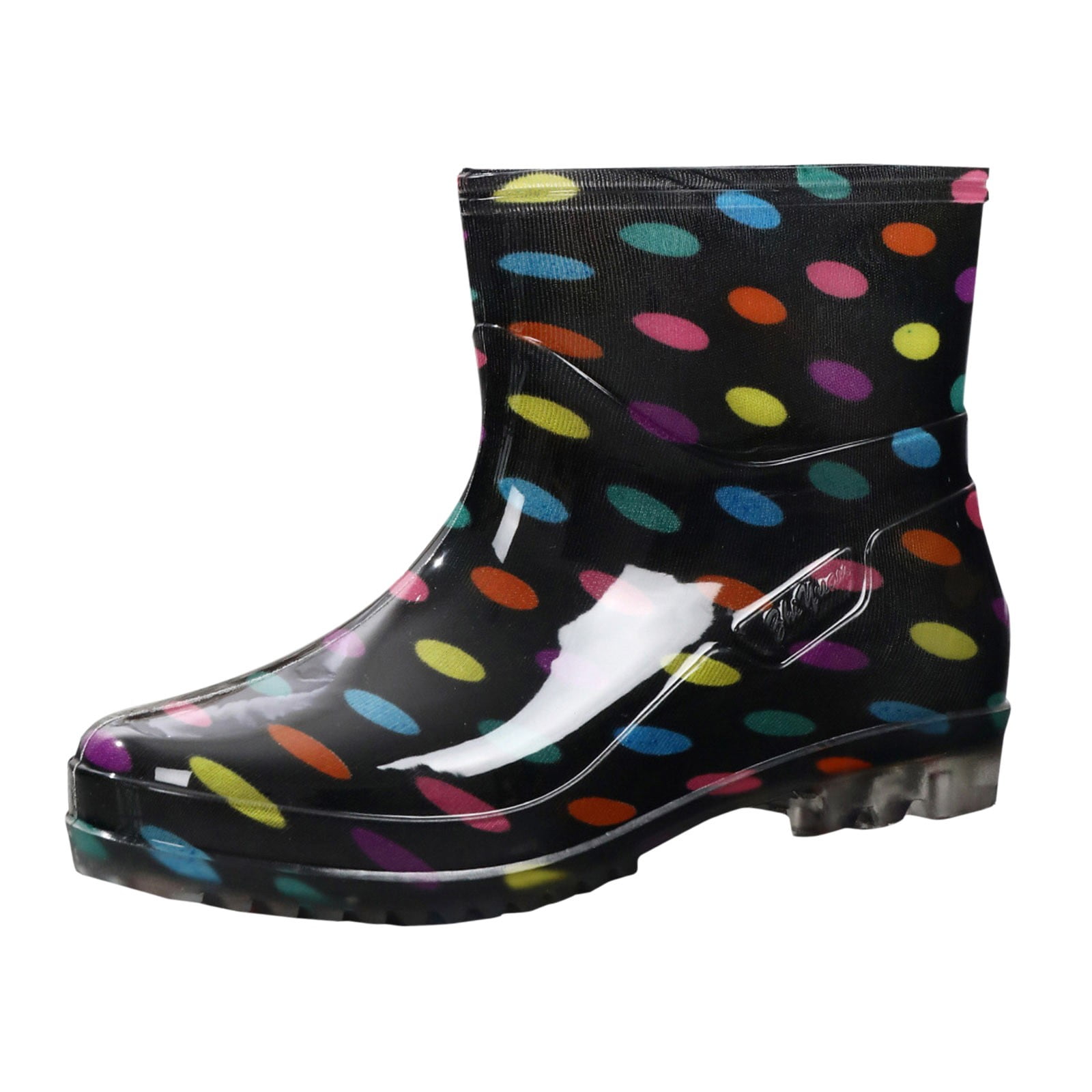 KaLI_store Women's Short Rain Boots Waterproof Anti Slip Rubber Ankle ...