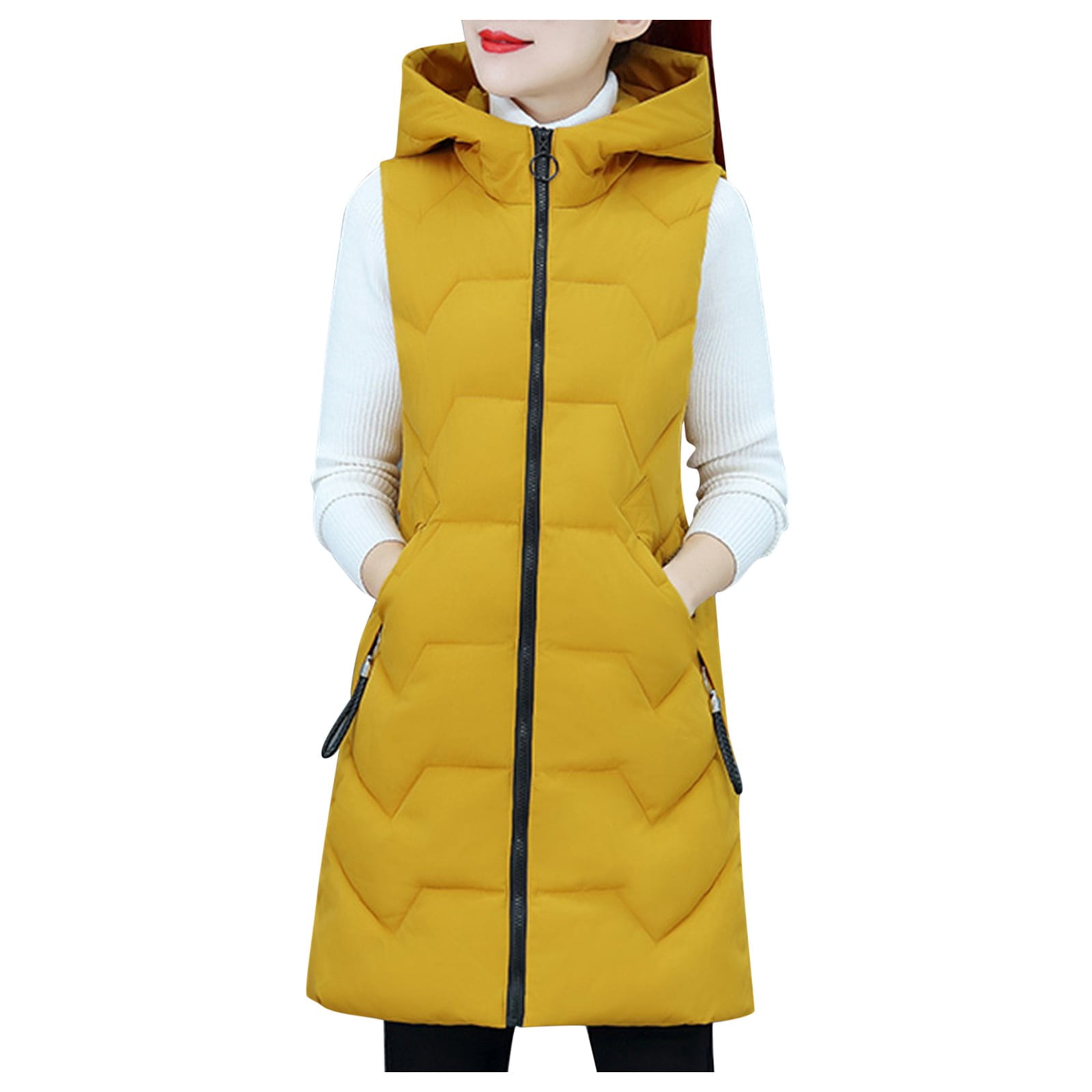 KaLI_store Women's Vest Women's Cropped Puffer Vest Women Sleeveless ...