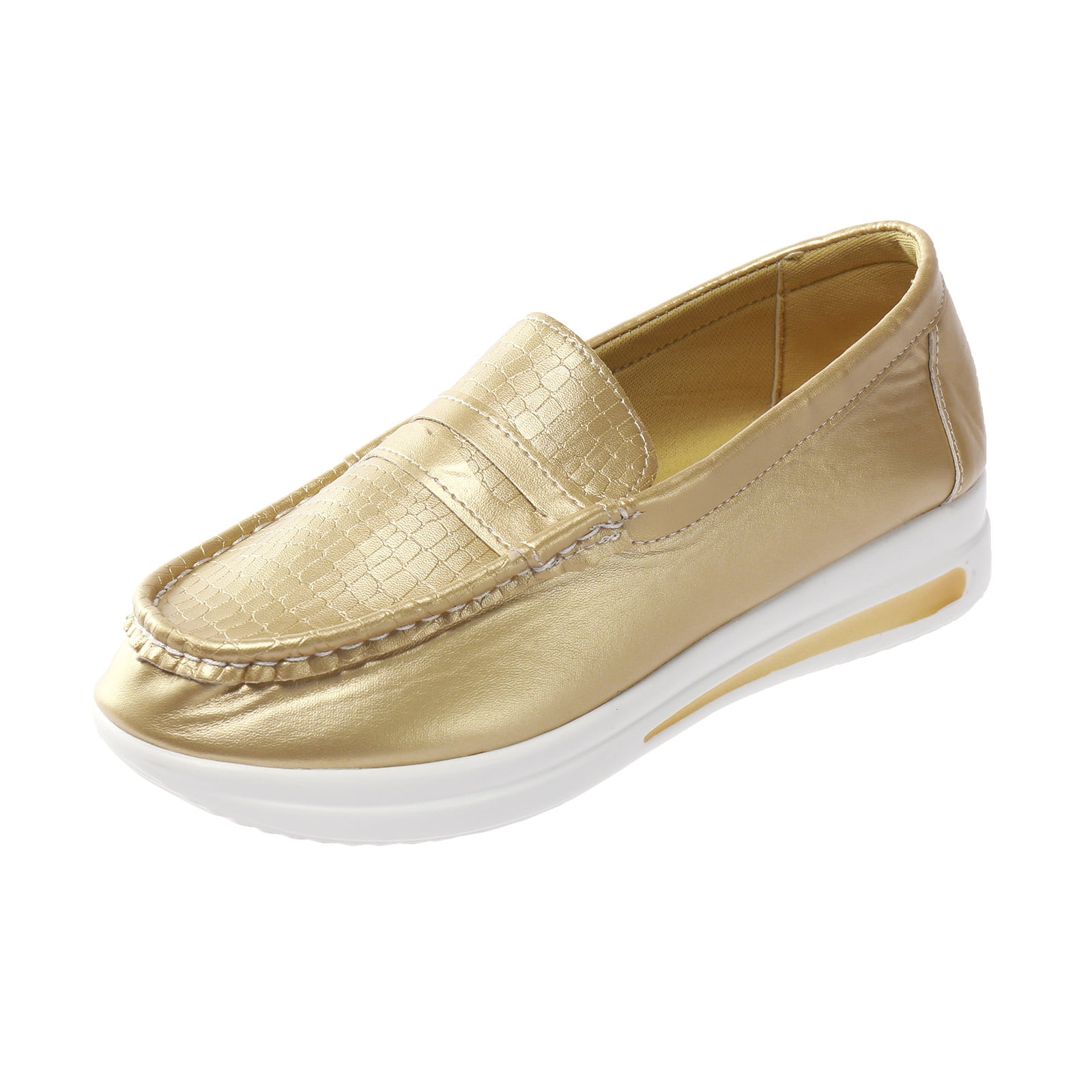 KaLI_store Womens Loafers Women Slip-on Platform Loafers Casual ...