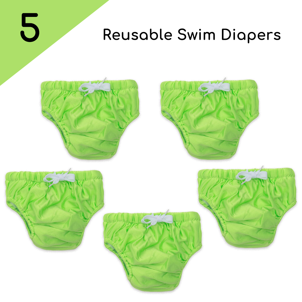 KaWaii Baby Swim Cloth Diaper, Soft Stretchy Mesh Inner, Reusable ...
