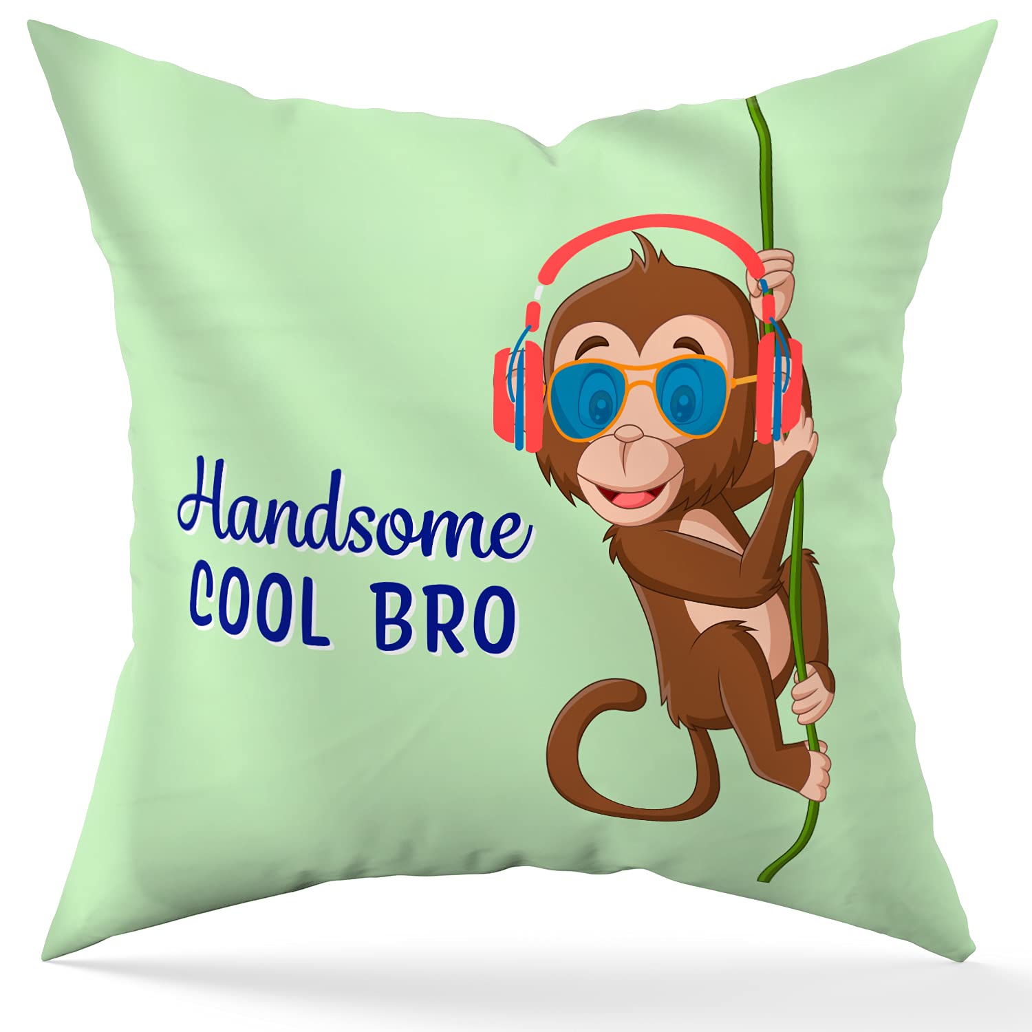 Kaameri Bazaar Handsome Cool bro Printed Multicolor Cushion Cover 12x12 ...