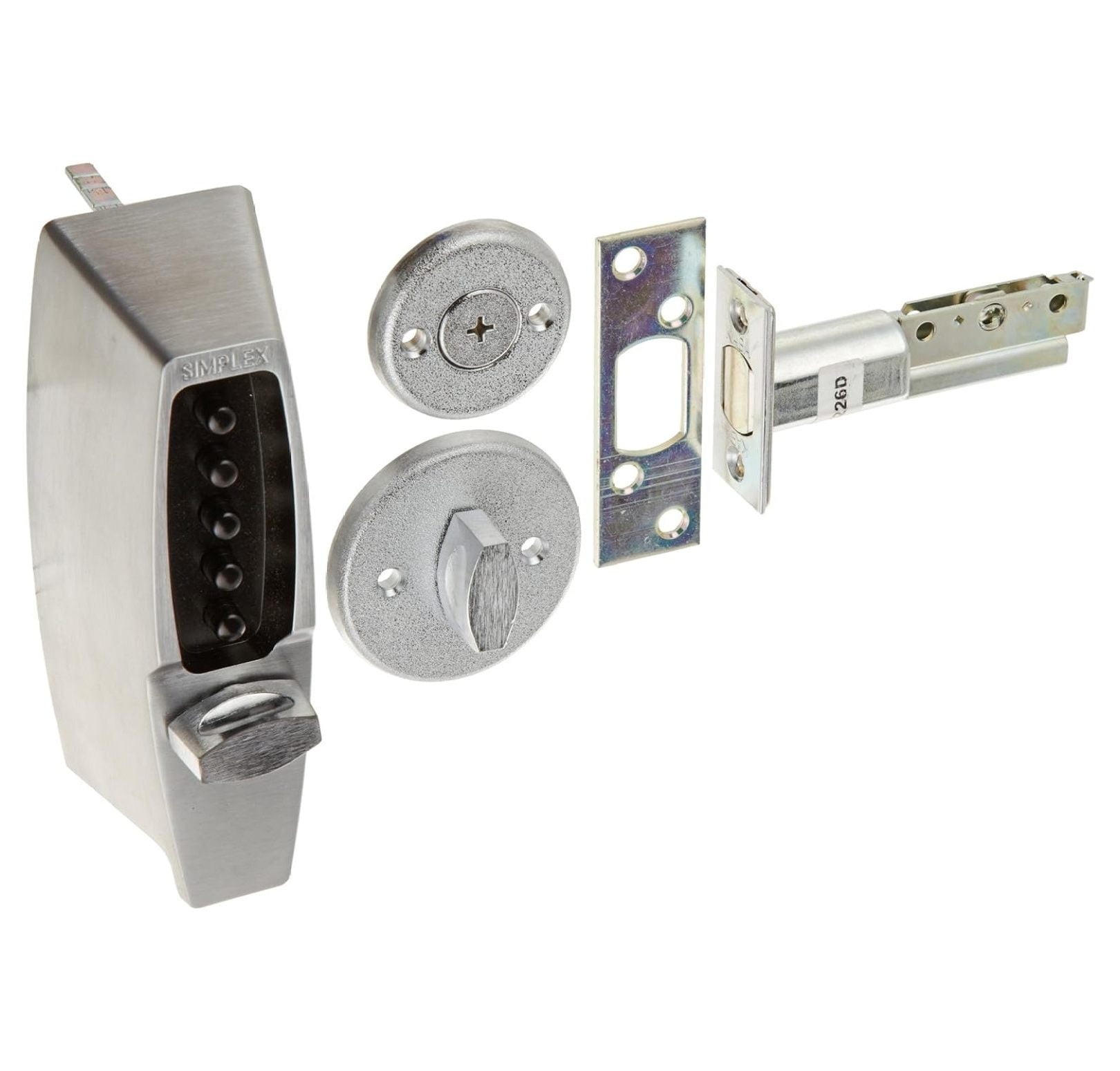 Kaba 7100 Series Metal Mechanical Pushbutton Auxiliary Lock with ...