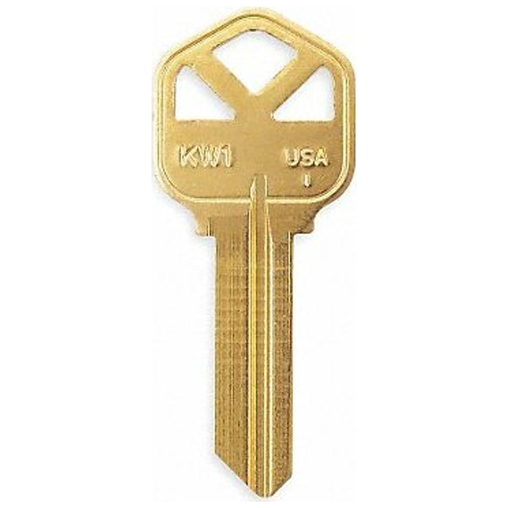 Kaba Ilco Corp. Type 1176 Key Blank Solid Brass 5 Piece 50 Pack ...