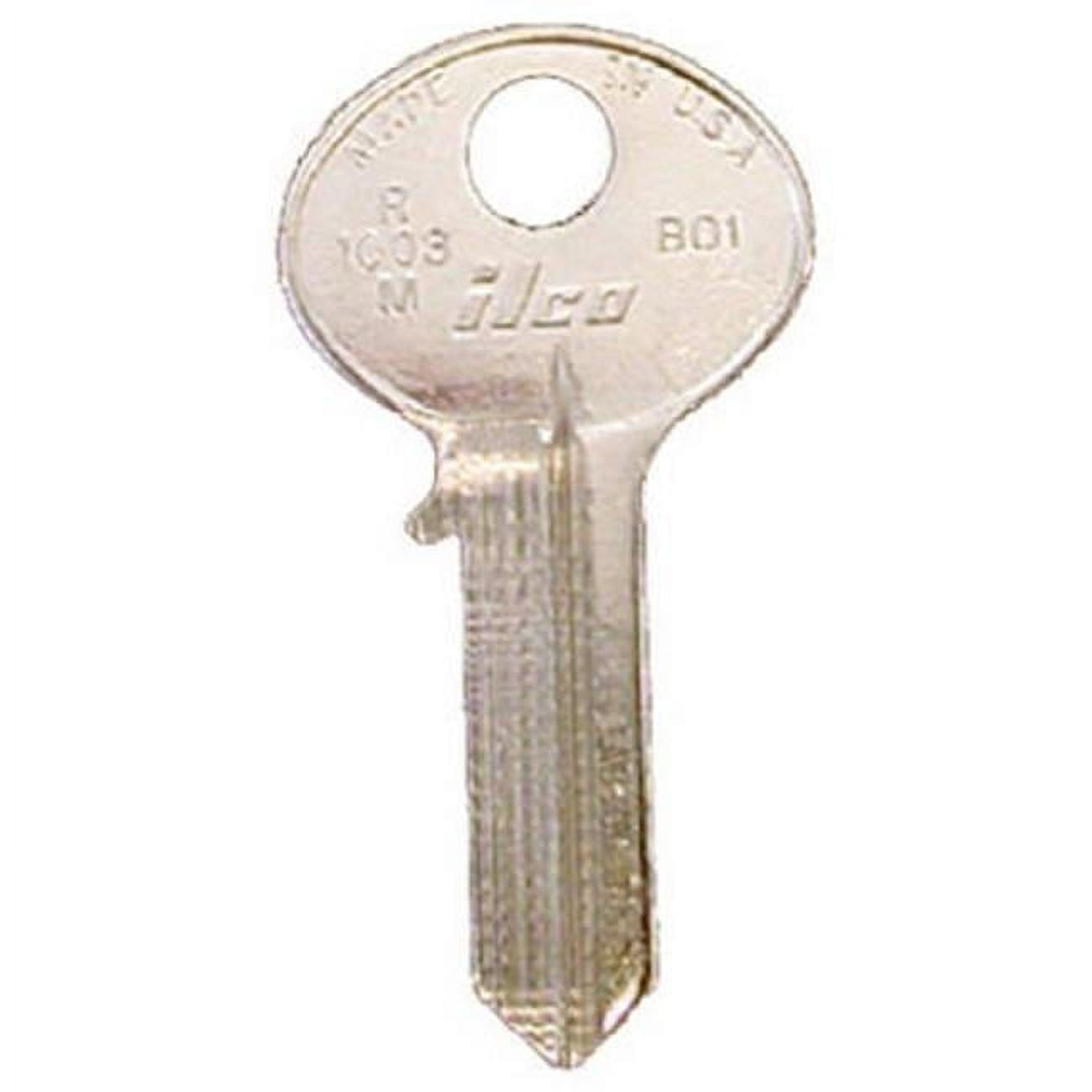 Kaba Ilco Key Blank, BO1,Brass, PK10 R1003M-BO1 - Walmart.com