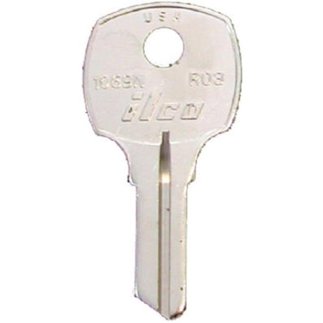 Kaba Ilco Key Blank, RO3,Brass, PK10 1069N-RO3 - Walmart.com