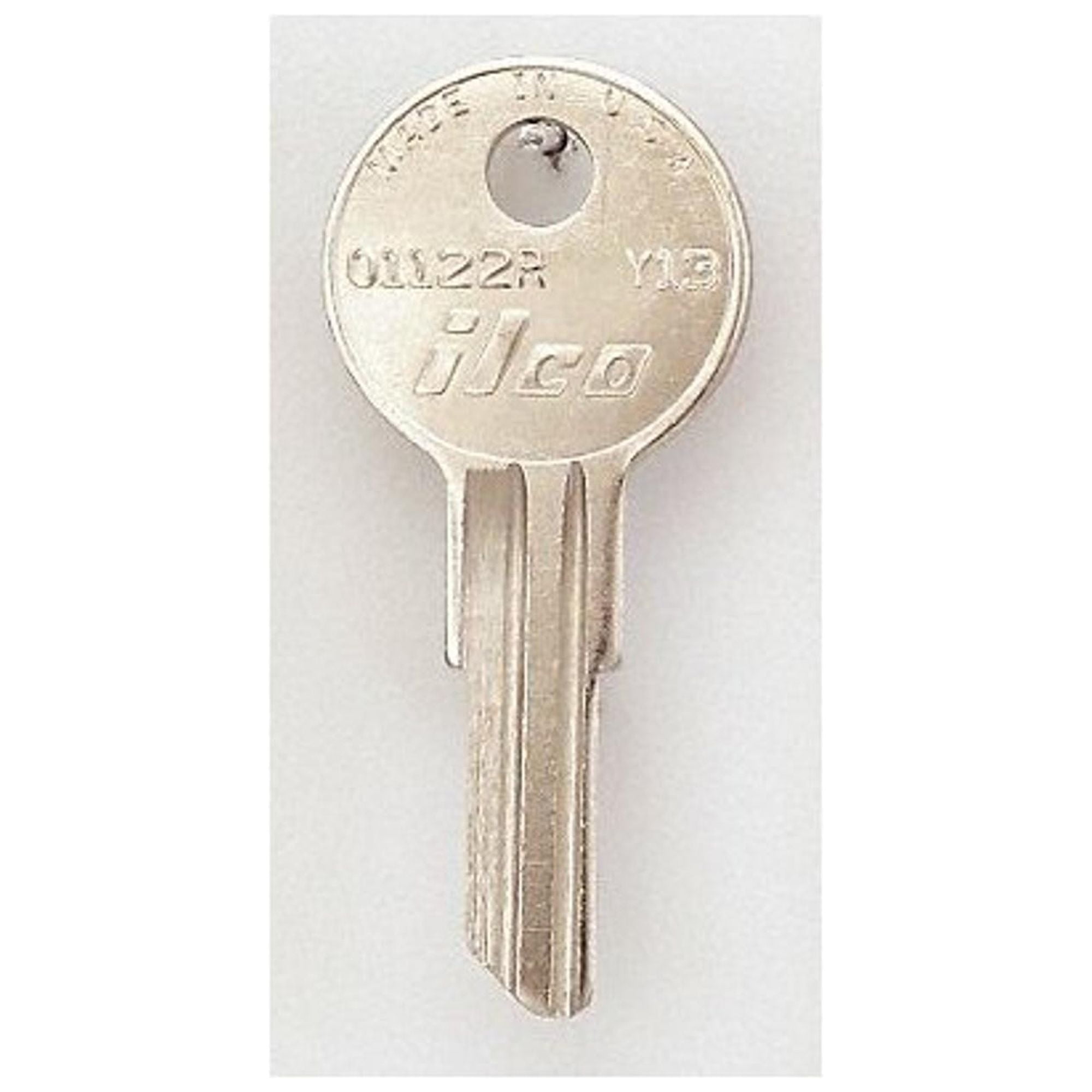 Kaba Ilco Key Blank, Y13,Brass, PK10 01122R-Y13 - Walmart.com