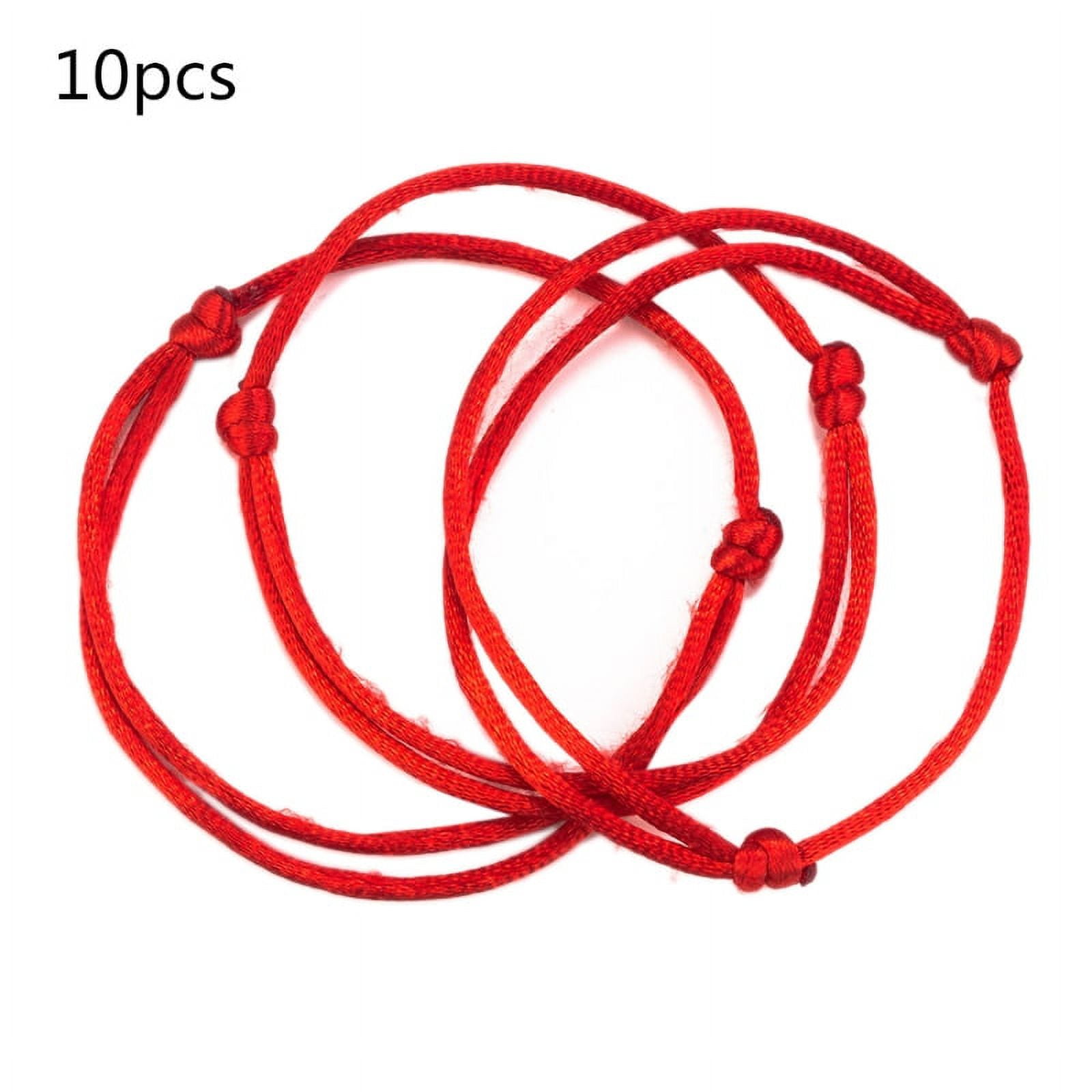 Kabbalah Inspired Bracelets - 10 Pack Lucky Red String - Protection ...