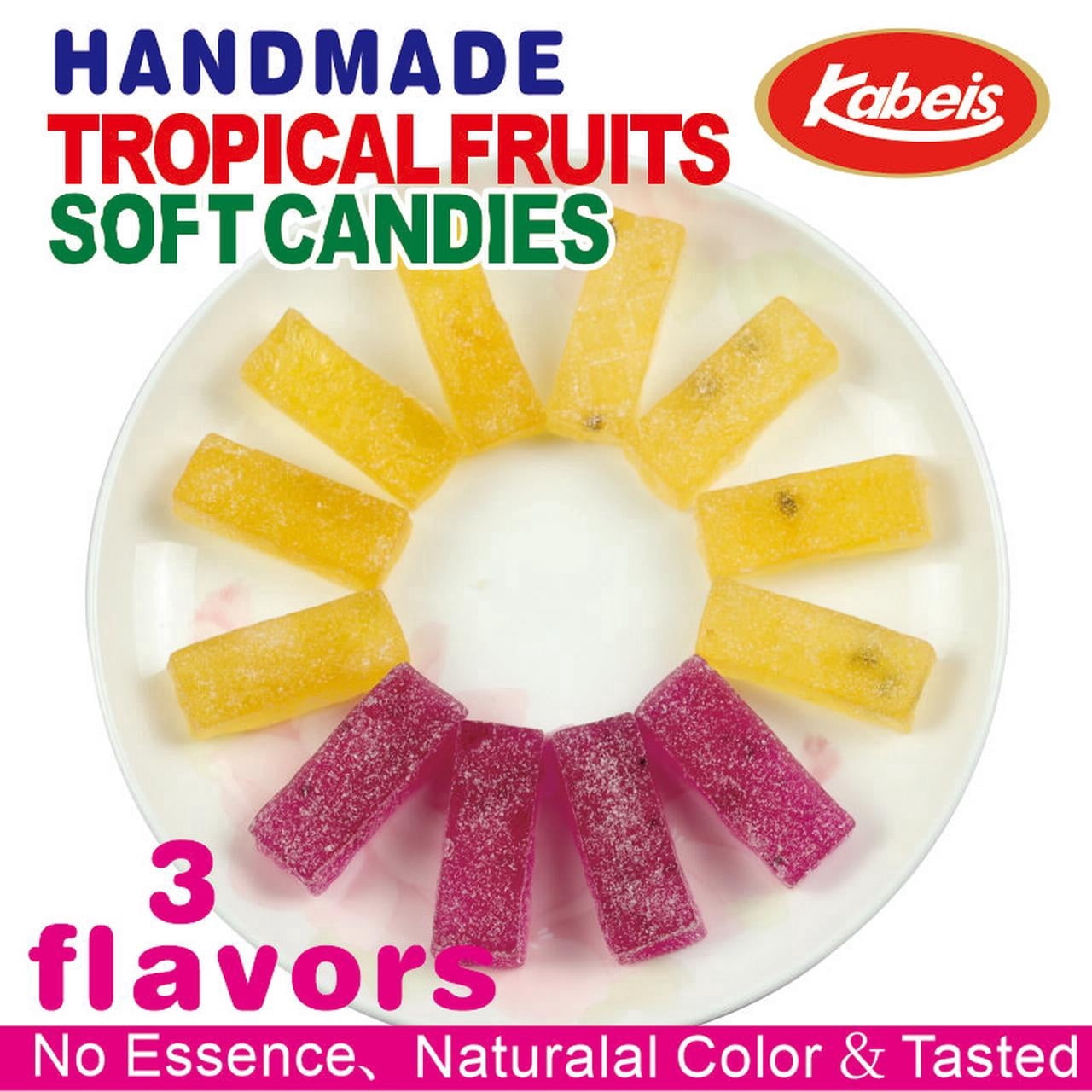 Kabeis Tropical Fruit Mix Chews Chewy Gummy Candy 3.99oz per bag(pack ...