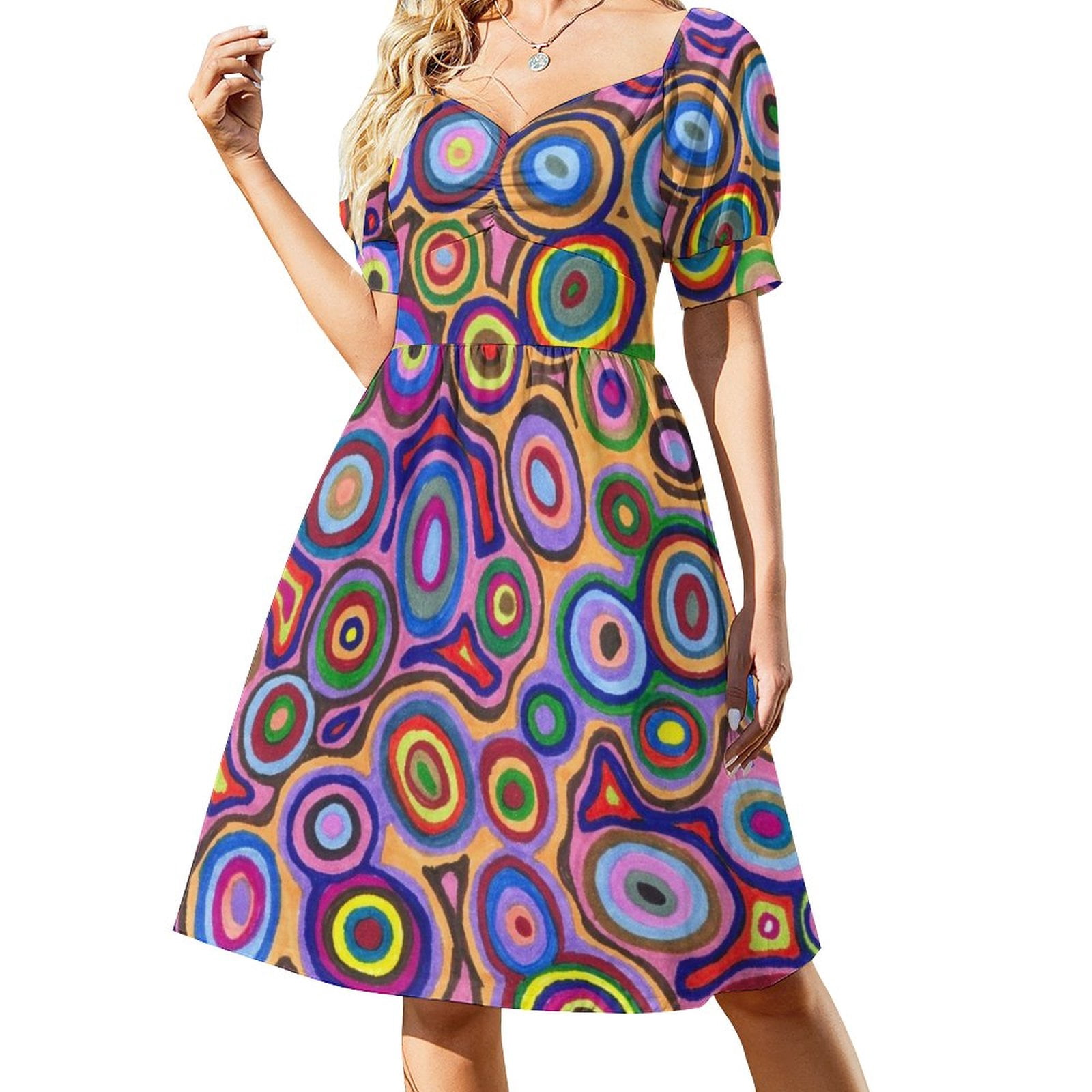 Kabi Kabi Sunrise Sleeveless Dress Women long dress Beachwear - Walmart.com