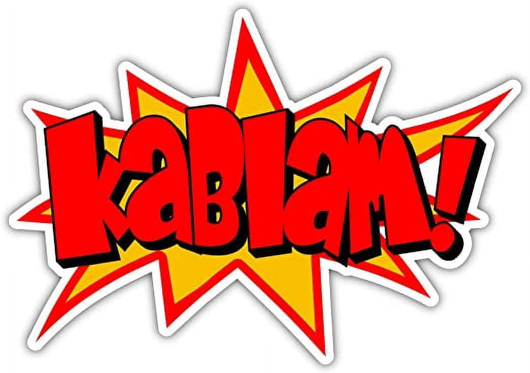 Kablam! Cartoon Comic Book Graphic Print Action Sticker Decal 4x6 ...