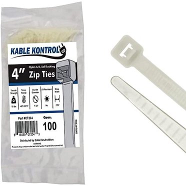 Kable Kontrol Zip Ties - 11" Long - 100 Pc Pk - Red color - Nylon - 50 Lbs Tensile Strength ...