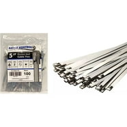 Kable Kontrol Zip Ties - 11" Long - 100 Pc Pk - Red color - Nylon - 50 Lbs Tensile Strength ...