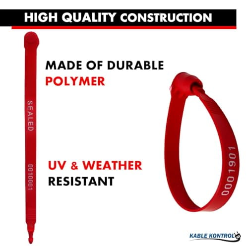 Kable Kontrol Truck Trailer Security Seals, 7.5 Inch 100 Pcs Tamper ...