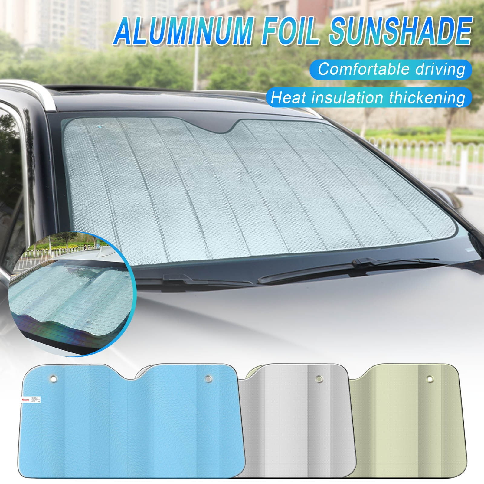 Kabnic Car Sun Shade Windshield, Accordion Sunshade for Car Windshield ...