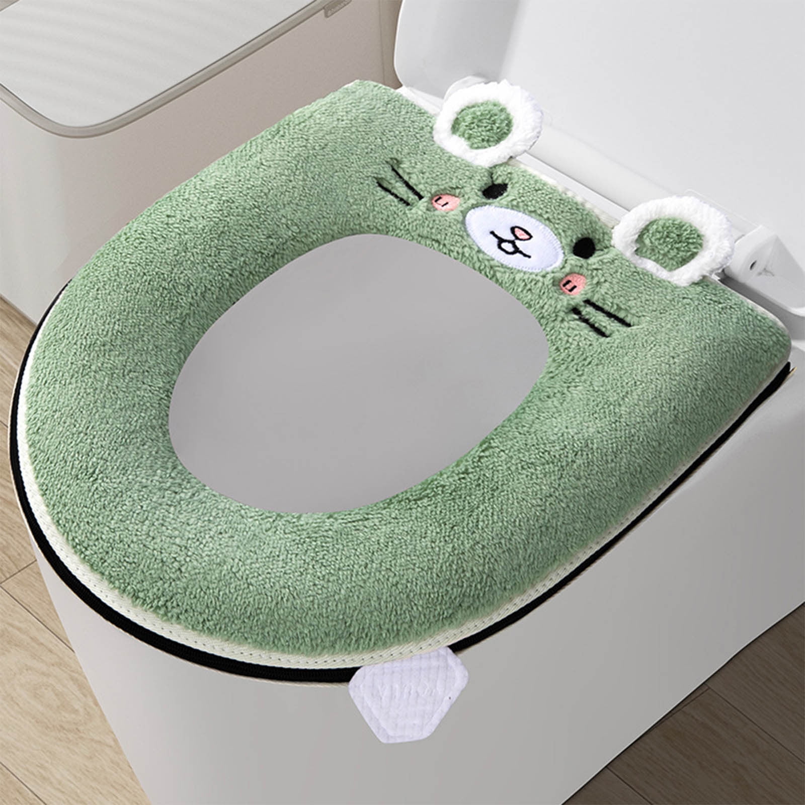 Kabnic Extra Plush Toilet Seat Cushion - Thick Memory Foam Cover with ...