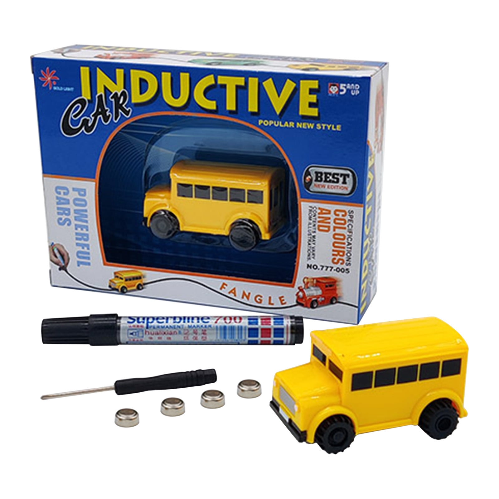 Kabnic Inductive Car Truck Toy for Kids – Follows Black Line ...