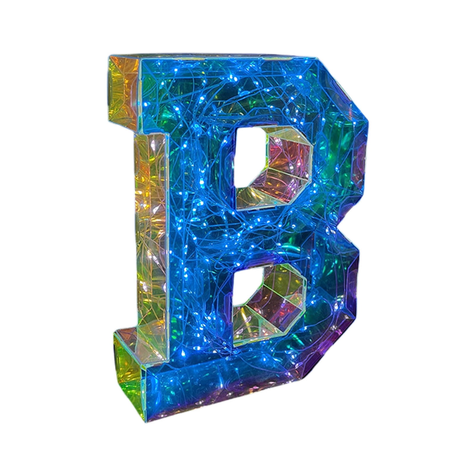 Kabnic LED Marquee Letter Light - Battery Powered Glitter Letter B ...