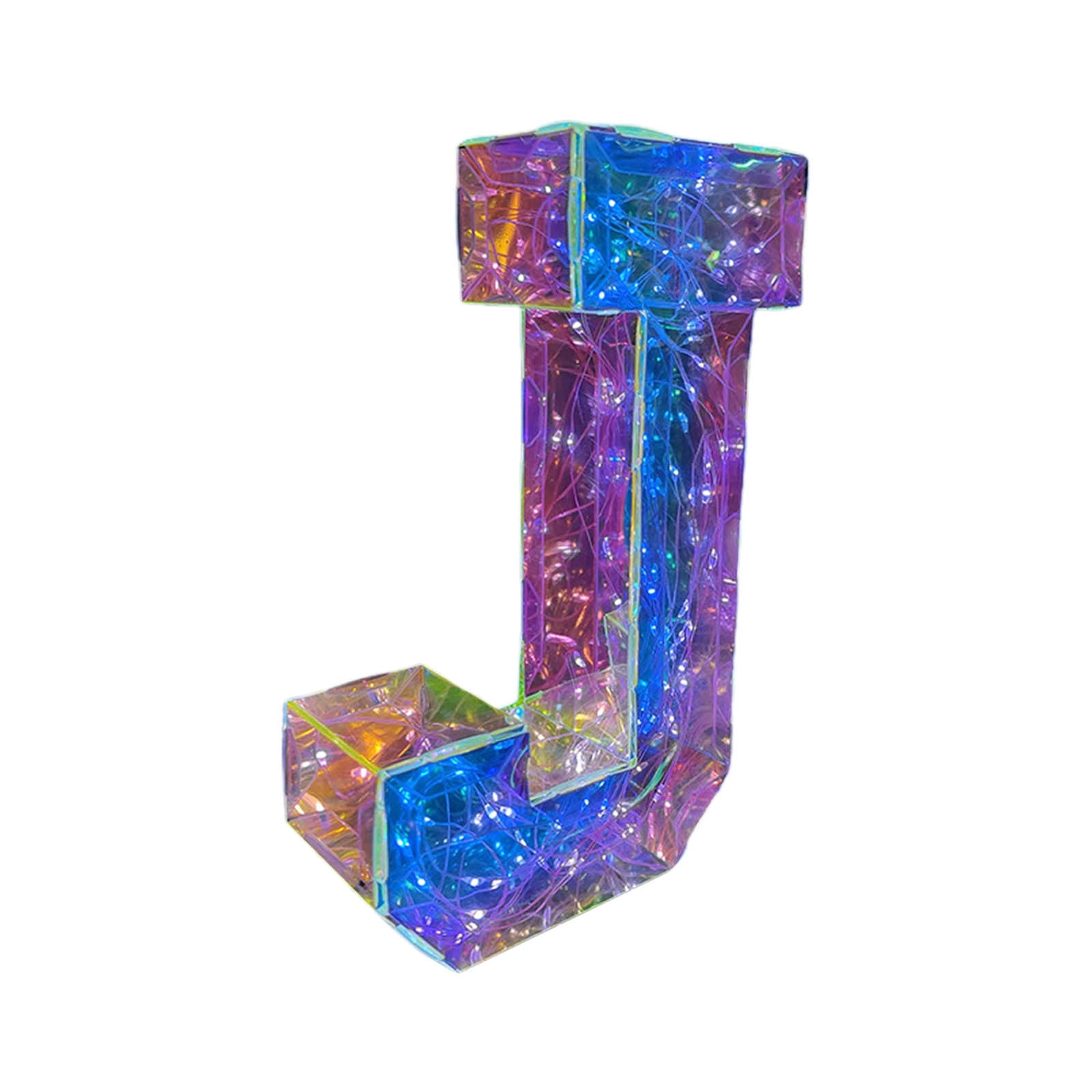 Kabnic LED Marquee Letter Light - Battery Powered Glitter Letter J ...
