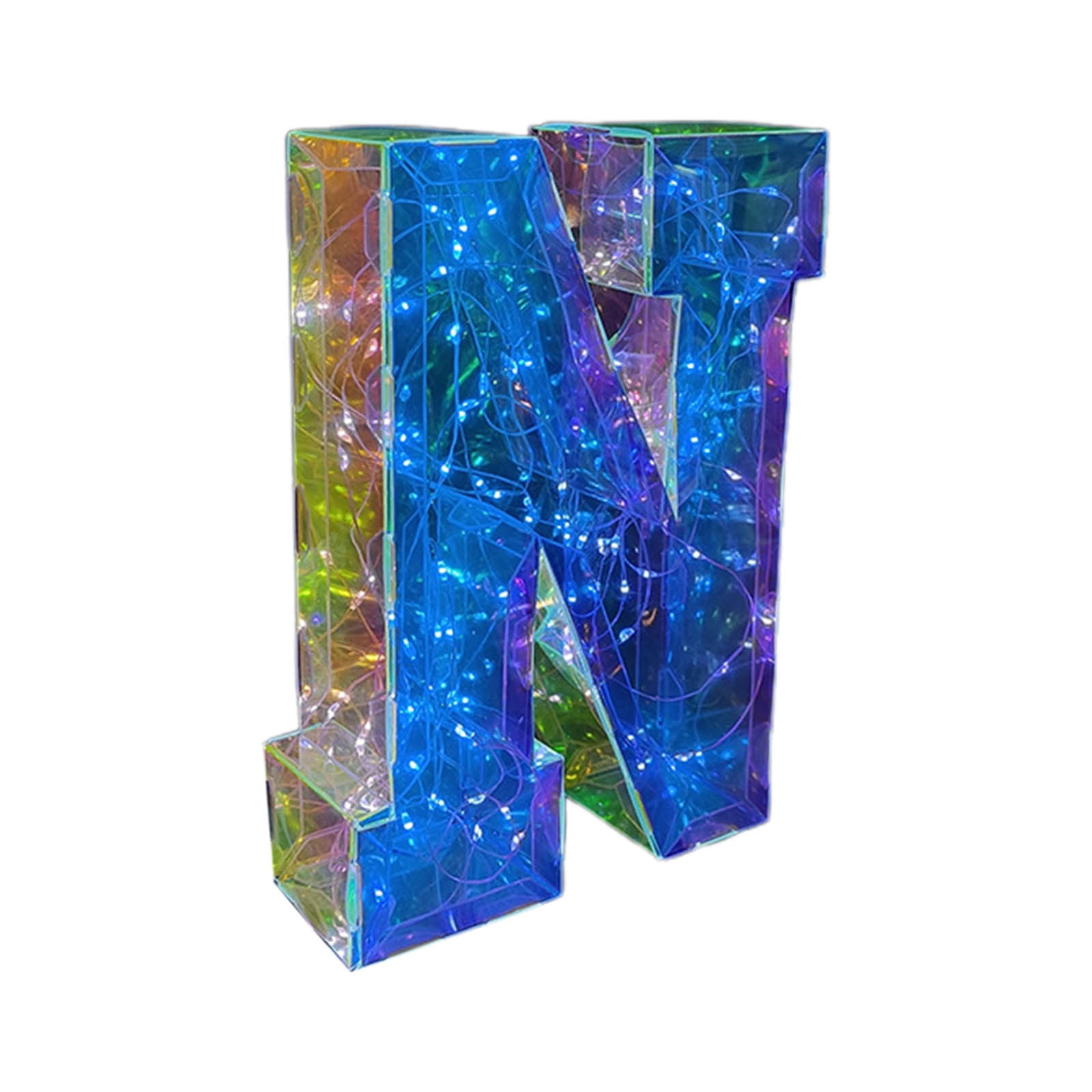 Kabnic LED Marquee Letter Light - Battery Powered Glitter Letter N ...