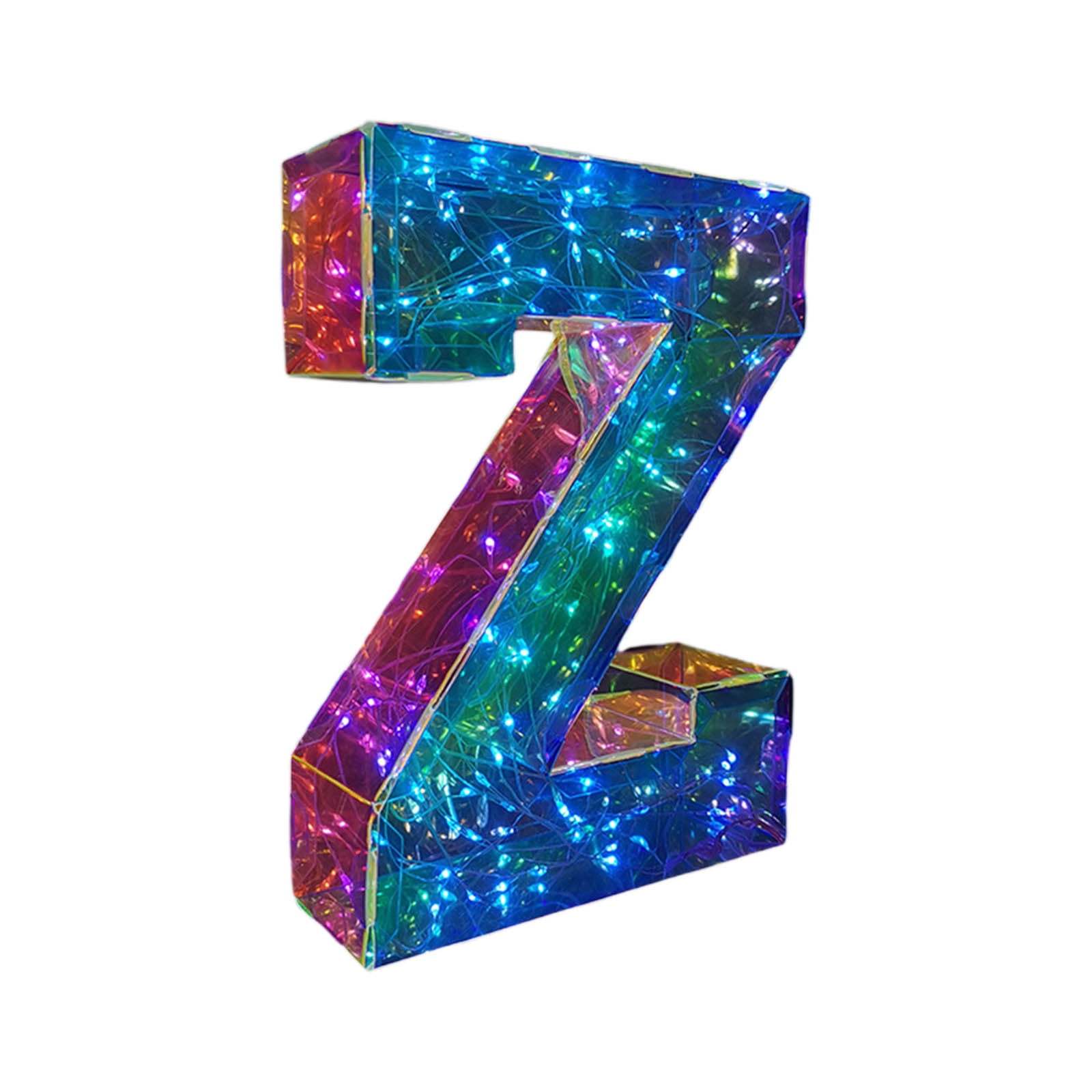 Kabnic LED Marquee Letter Light - Battery Powered Glitter Letter Z ...