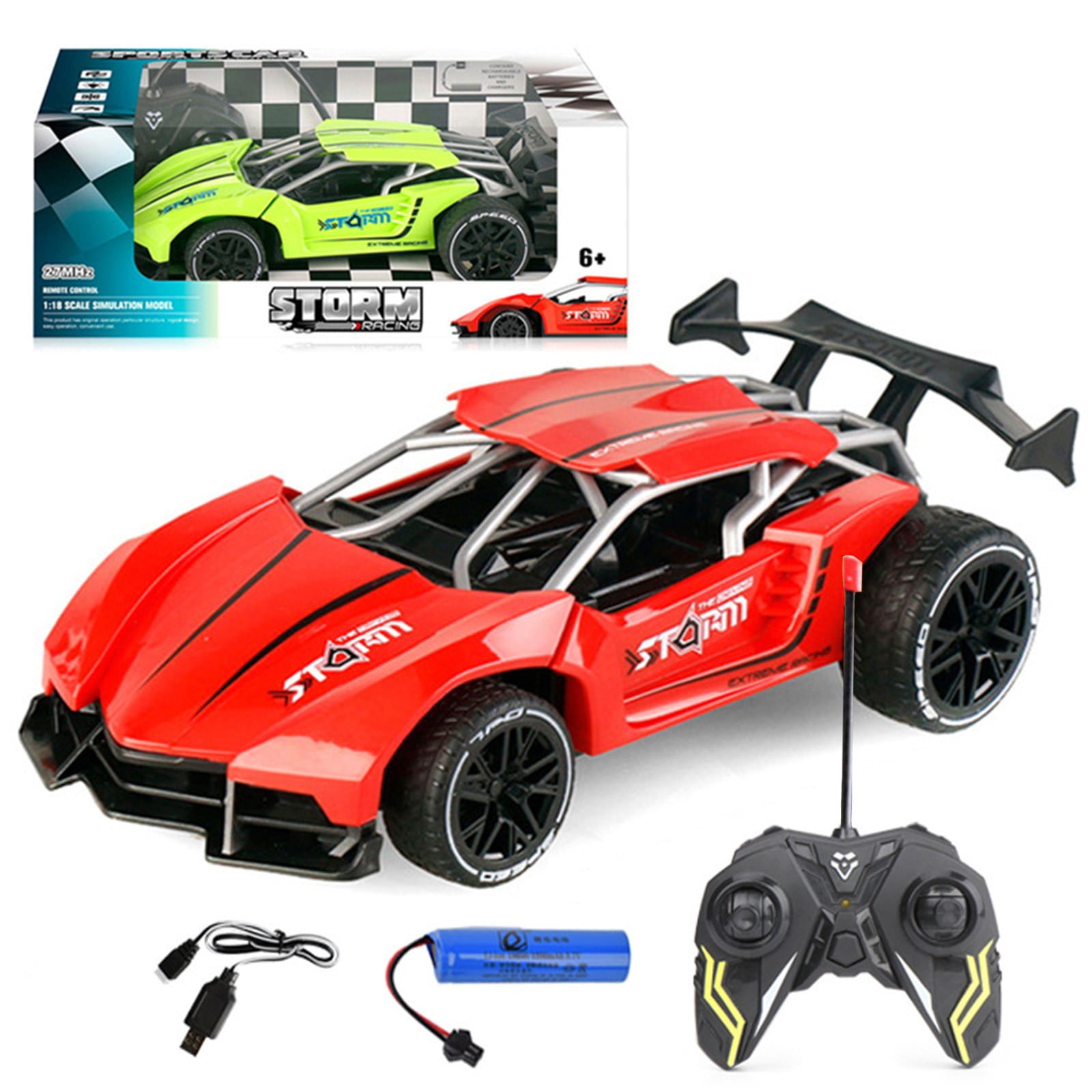 Kabnic Remote Control Car, 2.4Ghz 1/16 Scale Model Racing Car Toys, RC ...