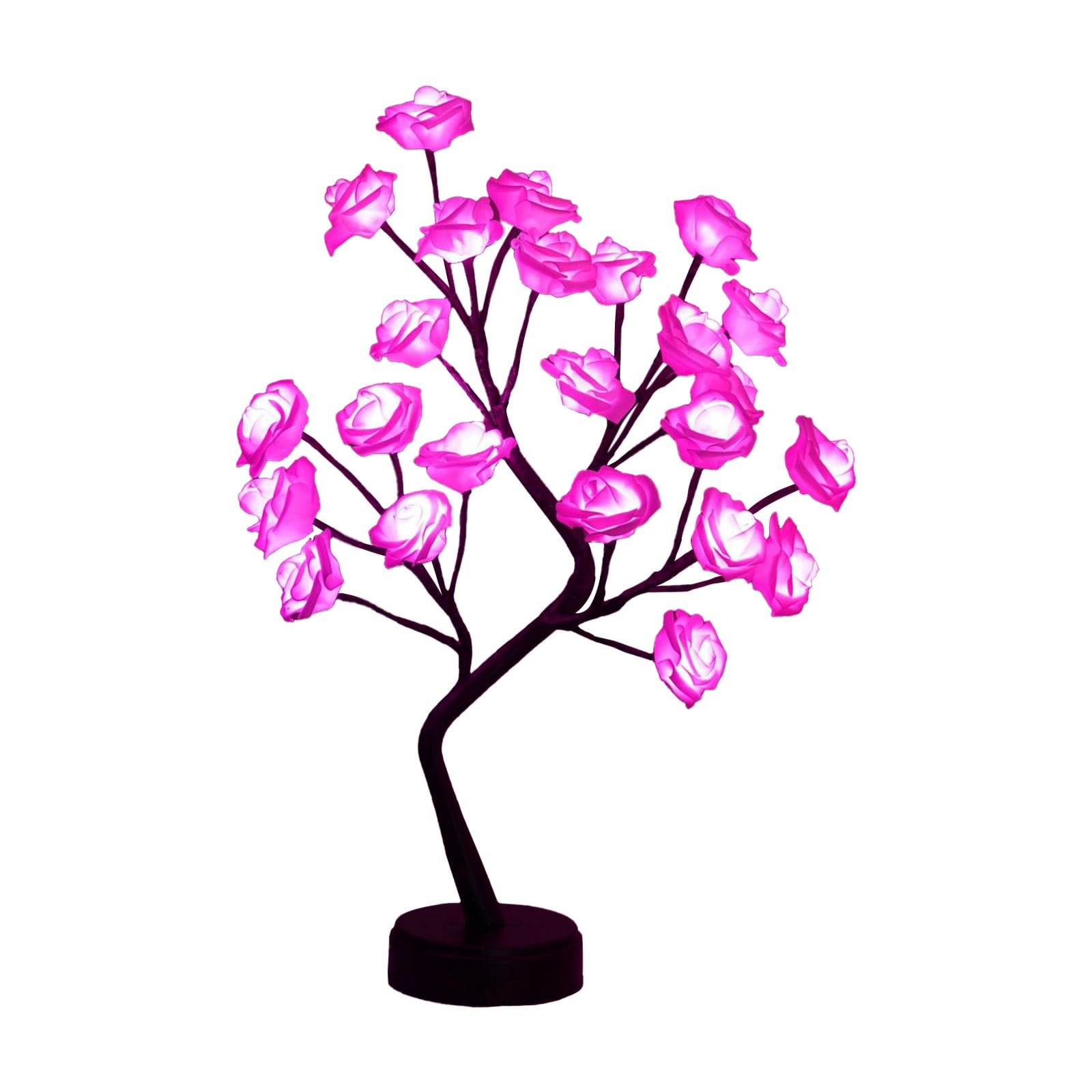Kabnic Rose Lamp, Flower Lamp, 24 LED Rose Tree Lamp, Table Lamp, Ideal ...