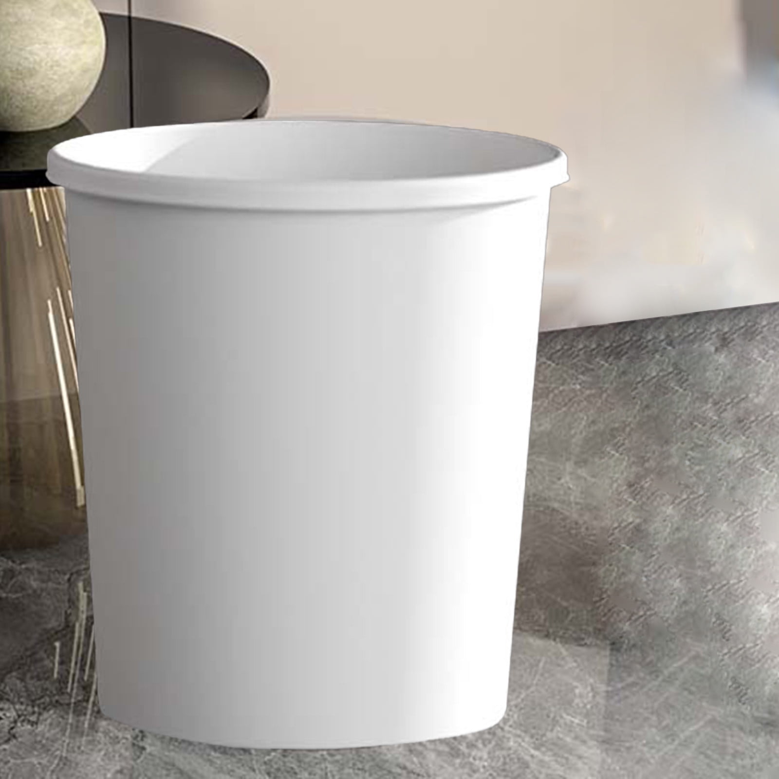 Kabnic Trash Can Round Plastic Small Trash Can Wastebasket 15L Garbage ... Kabnic Trash Can Round Plastic Small Trash Can Wastebasket 15L Garbage ...