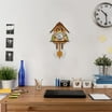 Minimalist Cuckoo Clock with Chimer, Pendulum, Battery Powered Bird ...