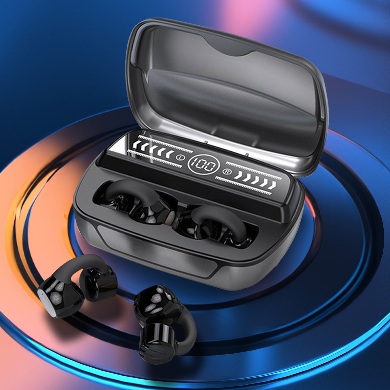 Kabnic Wireless Ear Clip Bone Conduction Earbuds | Wireless Ear Clip ...