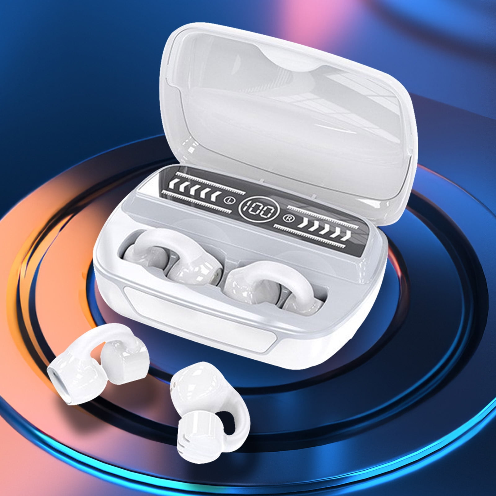 Kabnic Wireless Ear Clip Bone Conduction Earbuds | Wireless Ear Clip ...