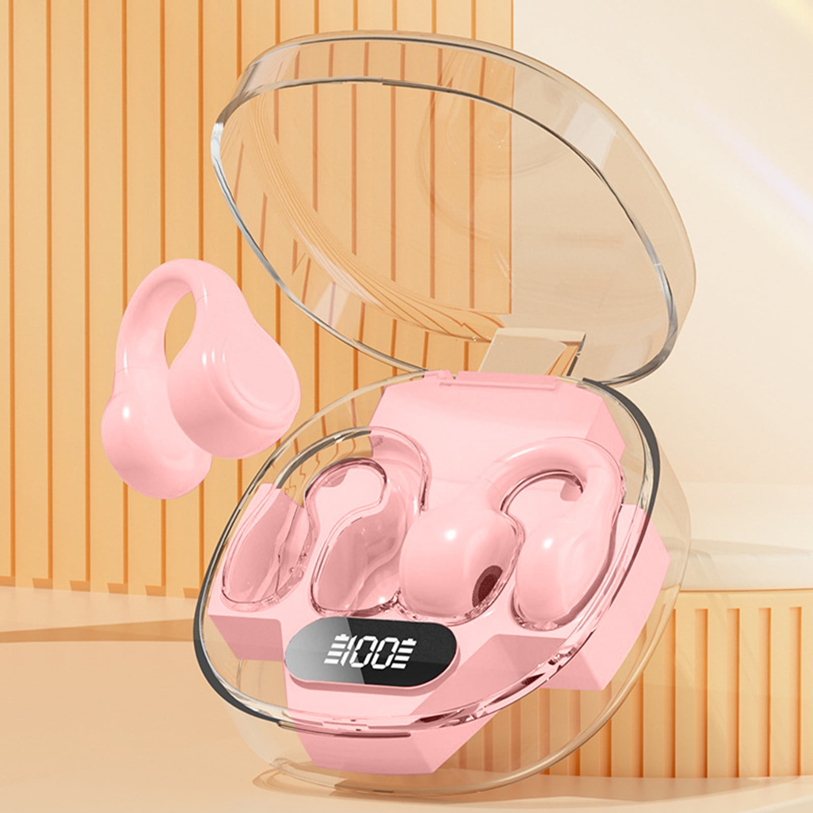 Kabnic Wireless Ear Clip Bone Conduction Earbuds | Wireless Ear Clip ...