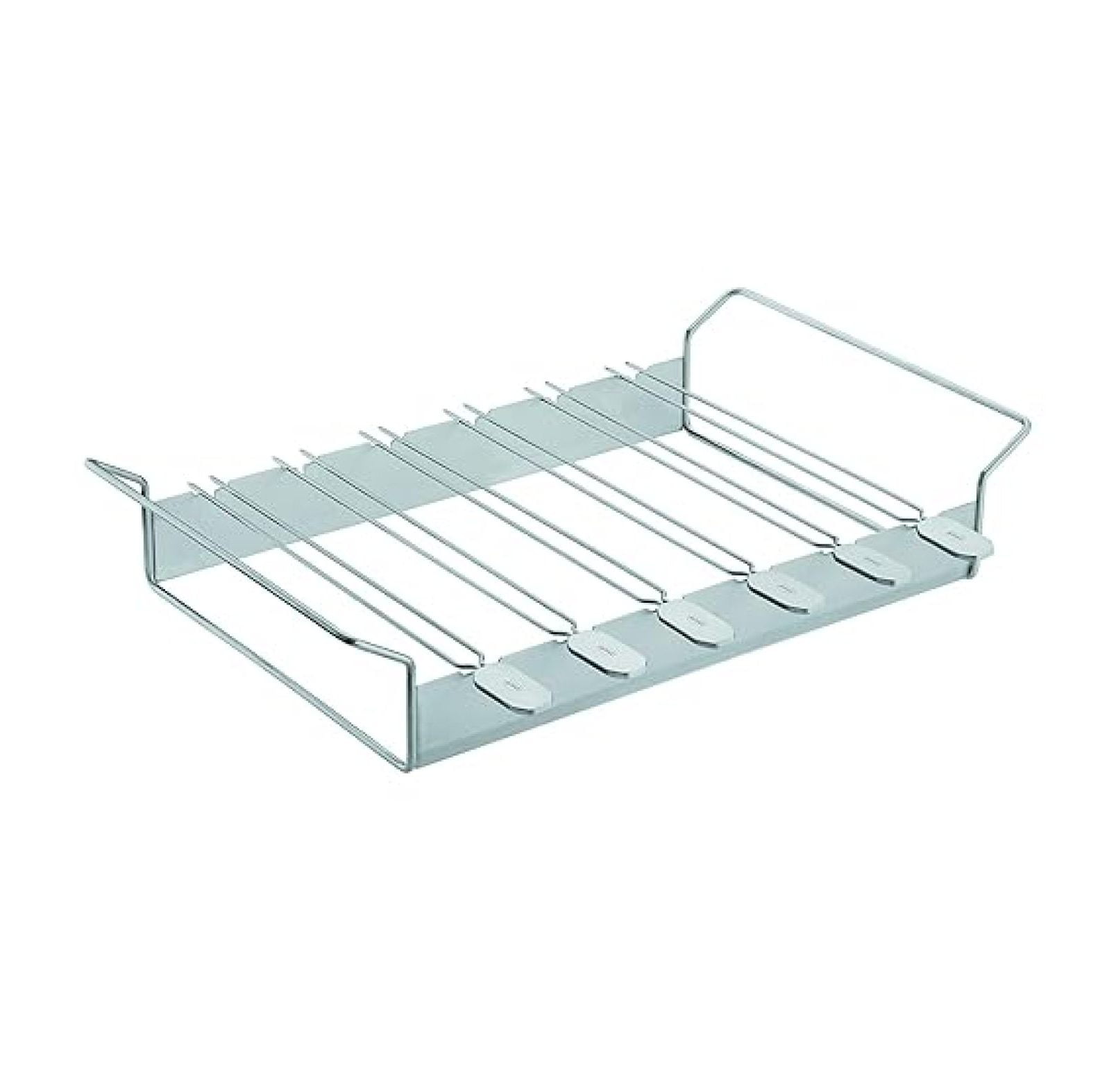 Kabob Rack for Grilling - 20 Inch Stainless Steel - with 6 Skewers ...