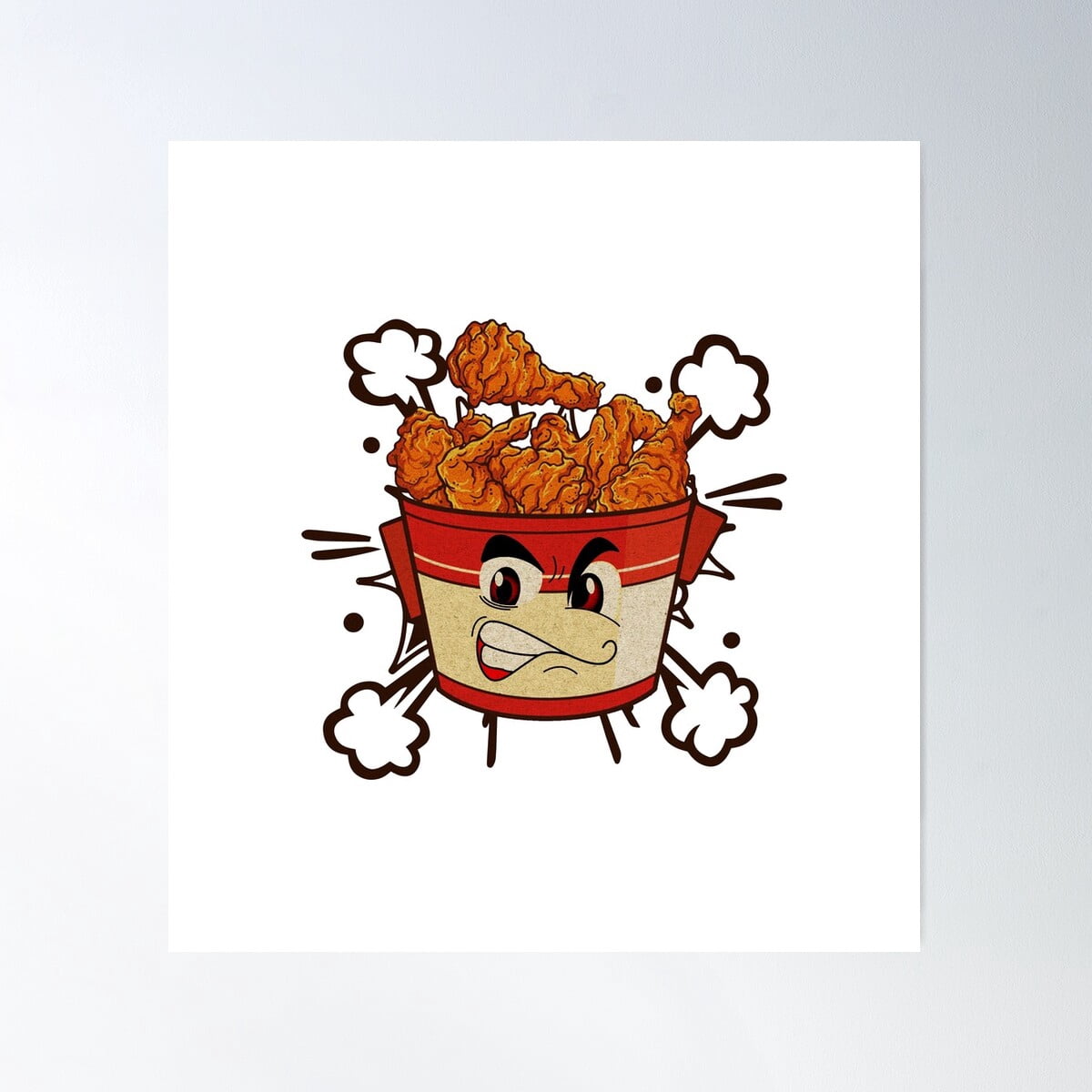 Kaboom Fried Chicken Poster Wall Art, Modern Wall Decor For Living Room ...