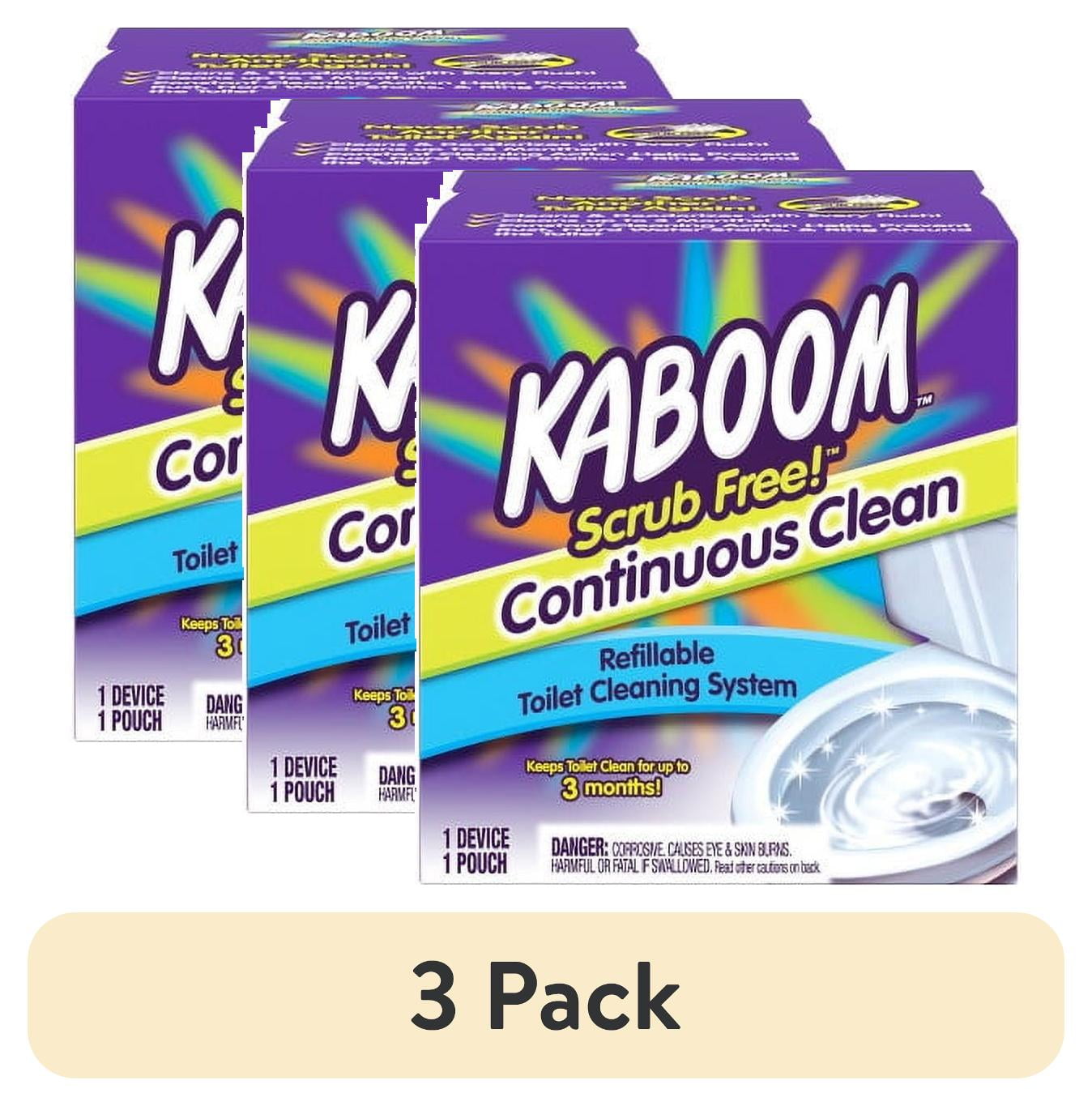 (3 pack) Kaboom Scrub Free! Continuous Clean Toilet Cleaning 1CT System ...
