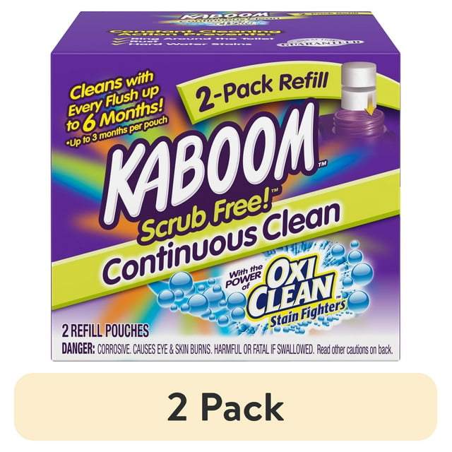 (2 pack) Kaboom Scrub Free! Continuous Clean Toilet Cleaning Refill 2 ...