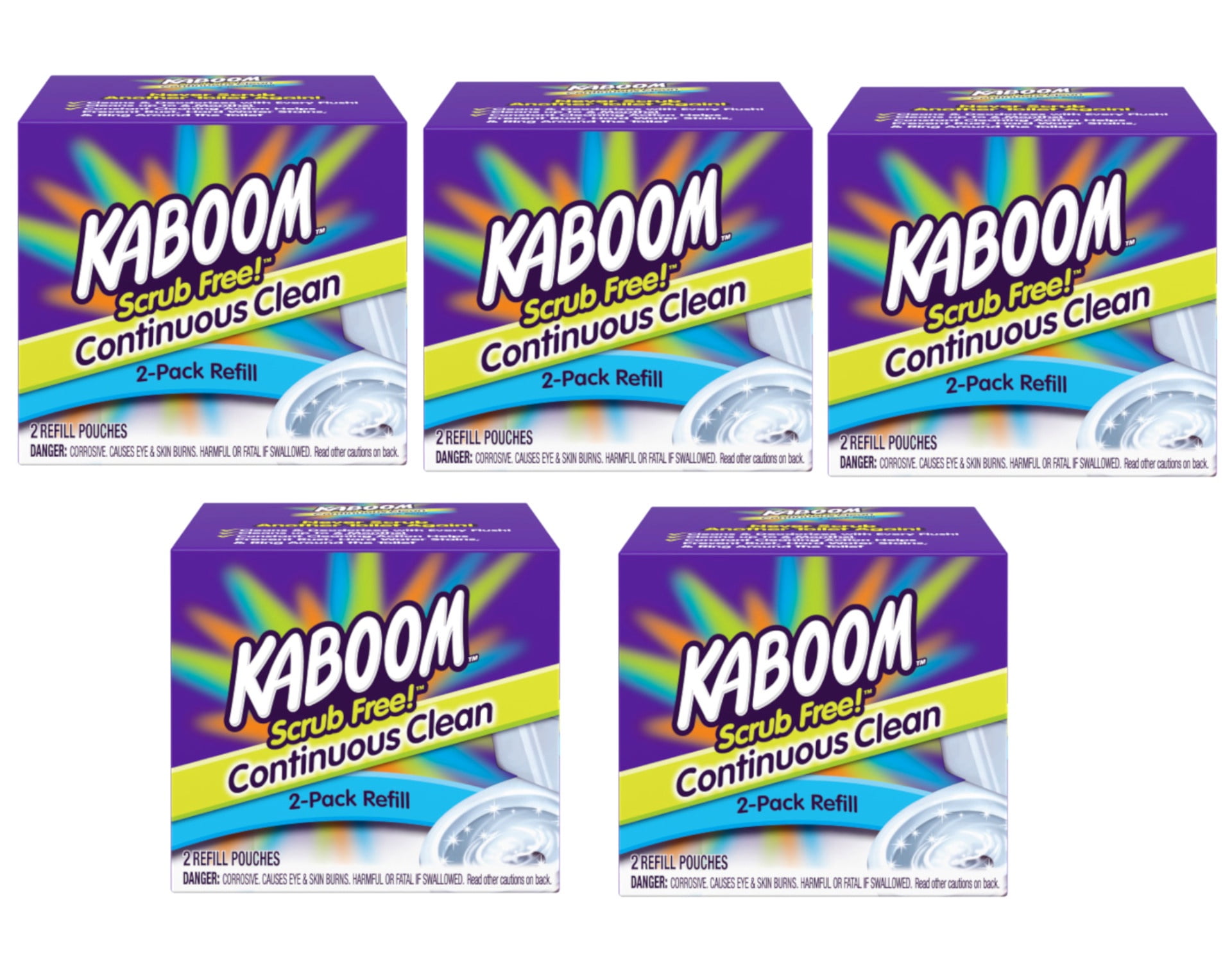Kaboom Scrub Free! Continuous Clean Toilet Cleaning Refill 2 Count Pack ...
