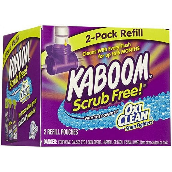 Kaboom Scrub Free! Continuous Clean Toilet Cleaning Refill Tablets (2 ...