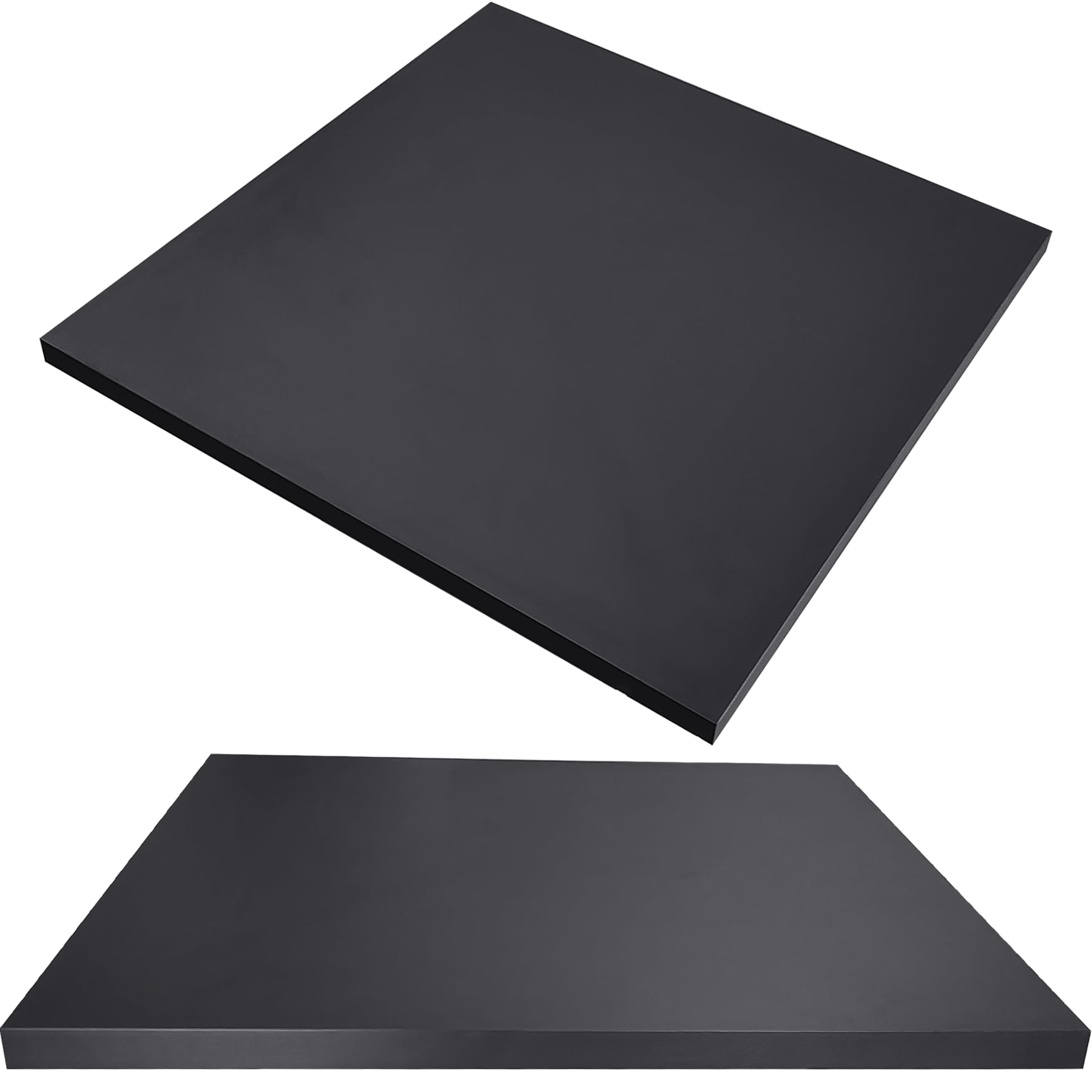 Kaboon 24x24 inch Square Table Top, Pack 2, Black, TABLETOP2424B ...