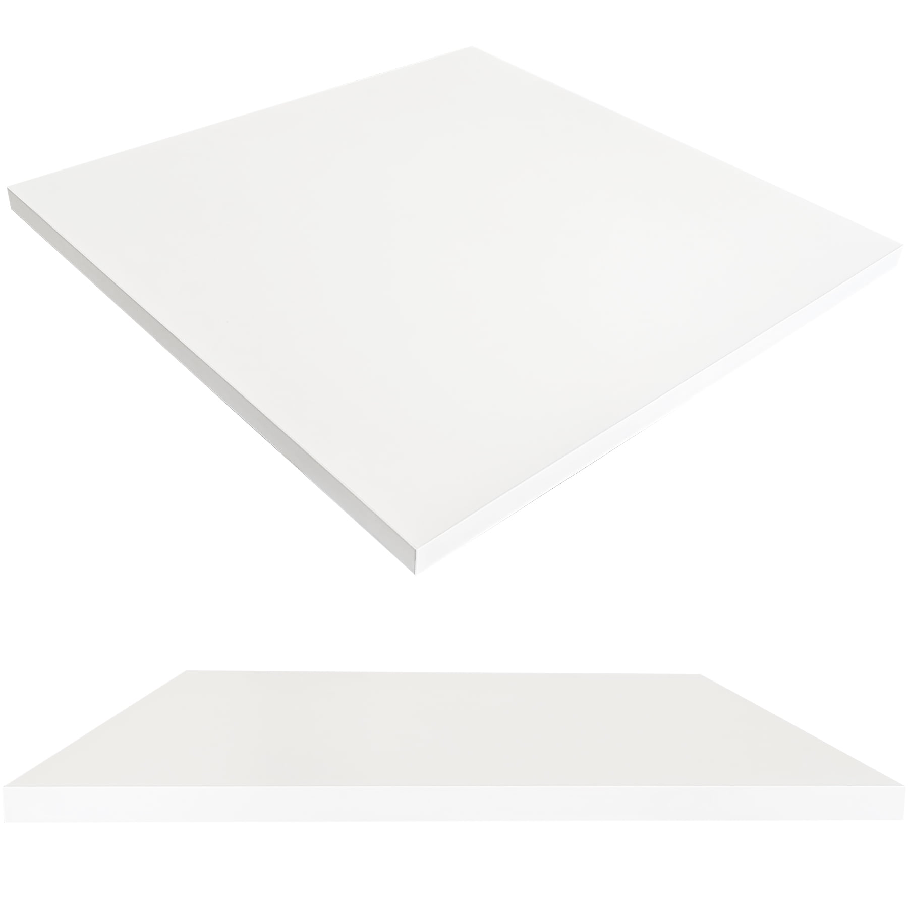 Kaboon 24x24 inch Square Table Top, Pack 2, White, TABLETOP2424B ...