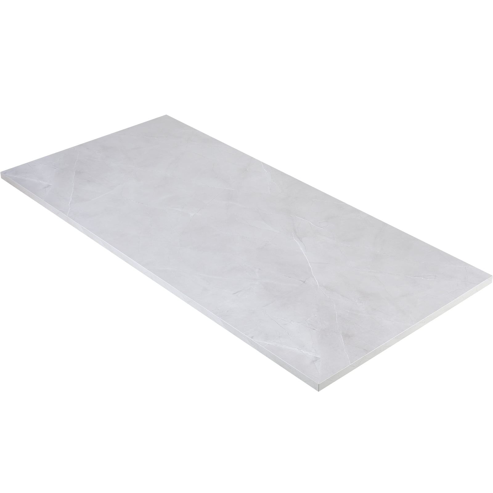Kaboon 43x24 inch Universal Table Top, 1 inch Thick, Pack 1, White Rock ...