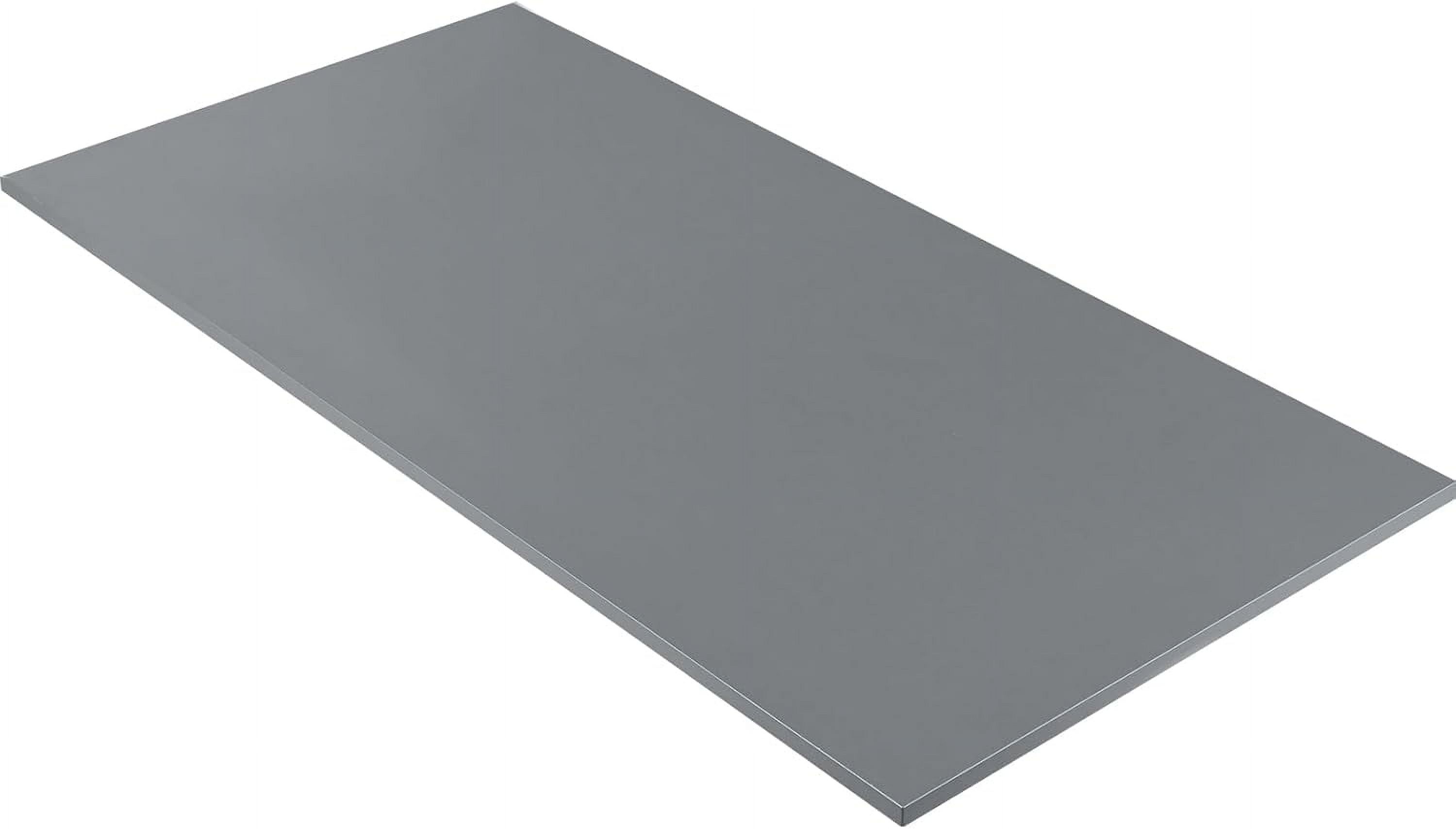 Kaboon 45.67"x23.62" Gray Table Top, Solid One-Piece Desktop ...
