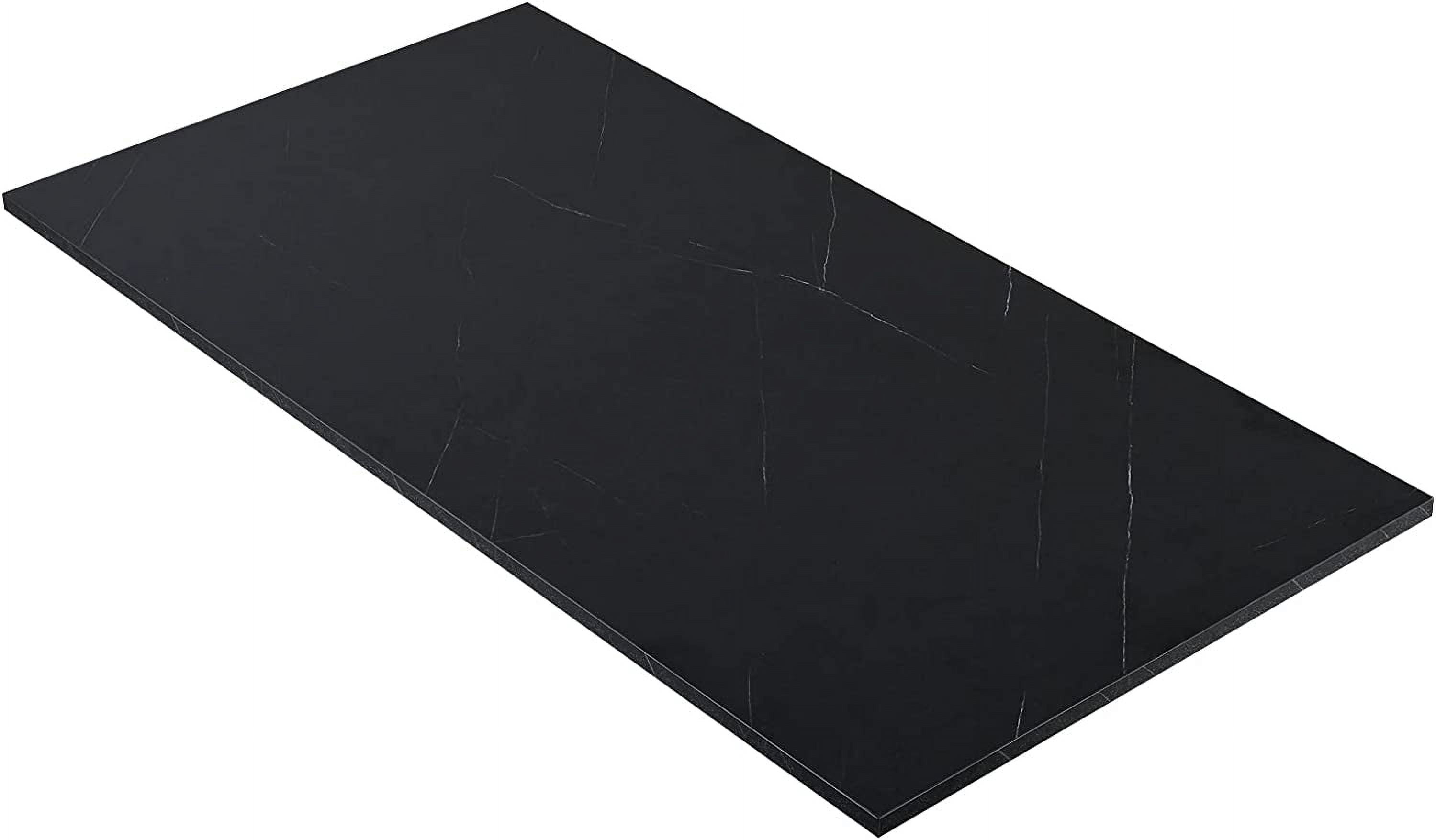 Kaboon Universal Tabletop, Solid One-Piece Melamine Table Top, Double ...